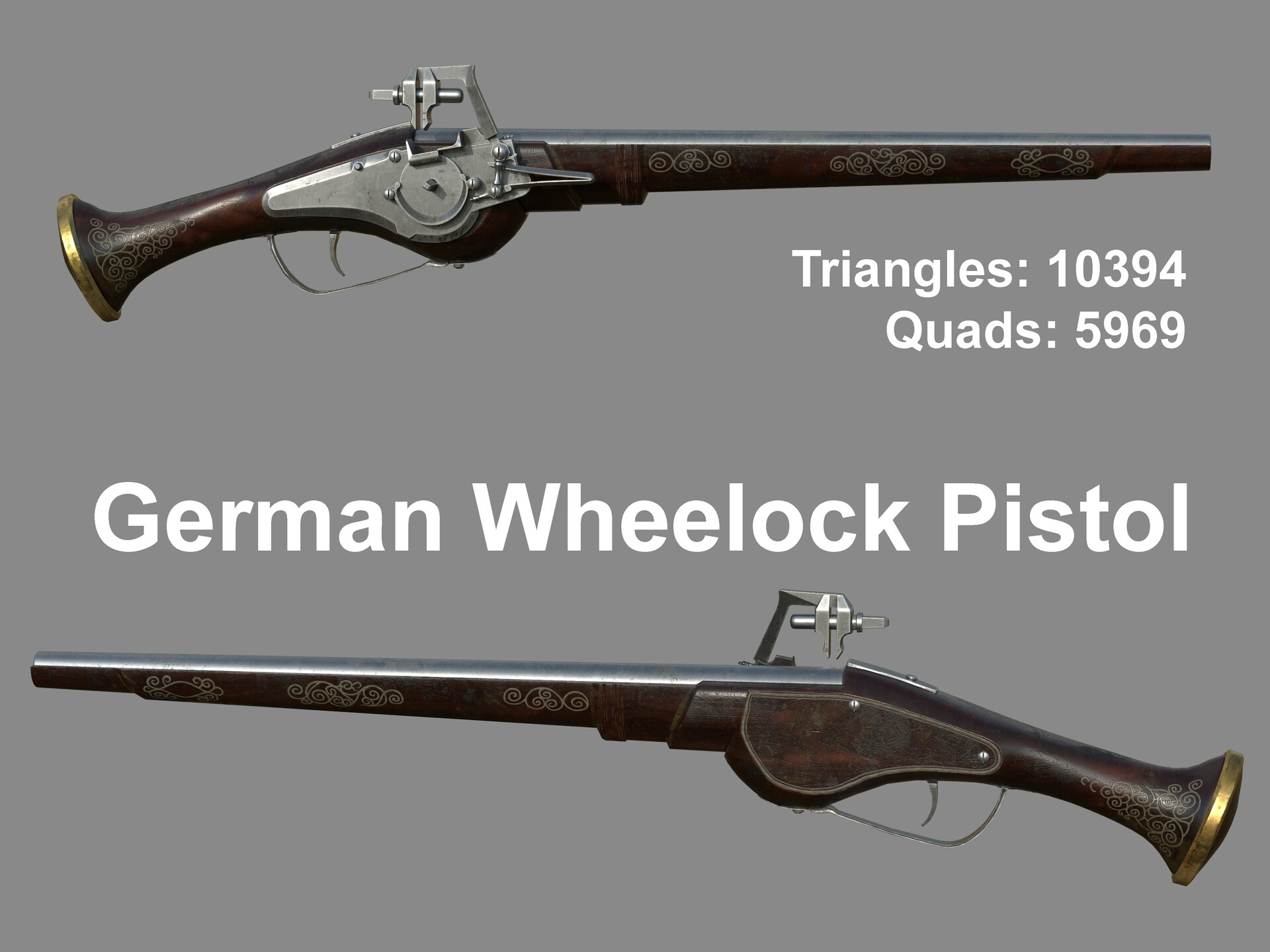 ArtStation - German Wheellock Pistol