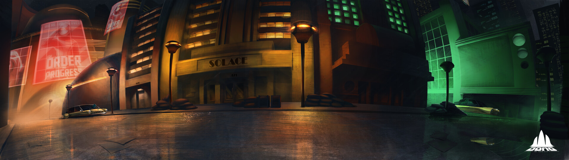 ArtStation - Panning Background - Domo: The Taken City