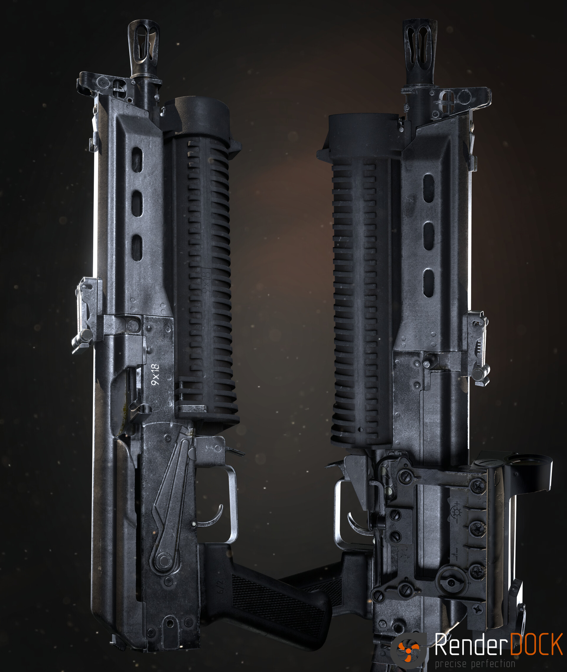 RenderDock Studio - Bison PP-19 SMG