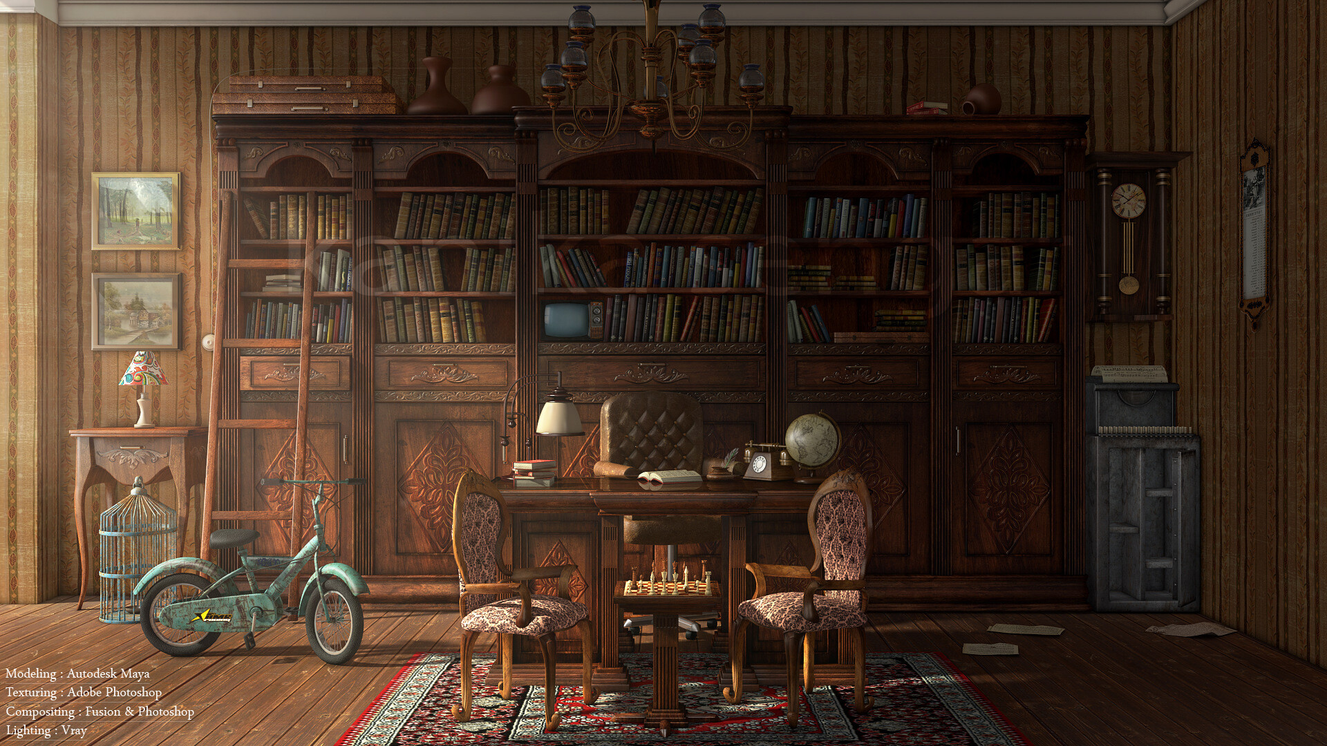 ArtStation - Old library