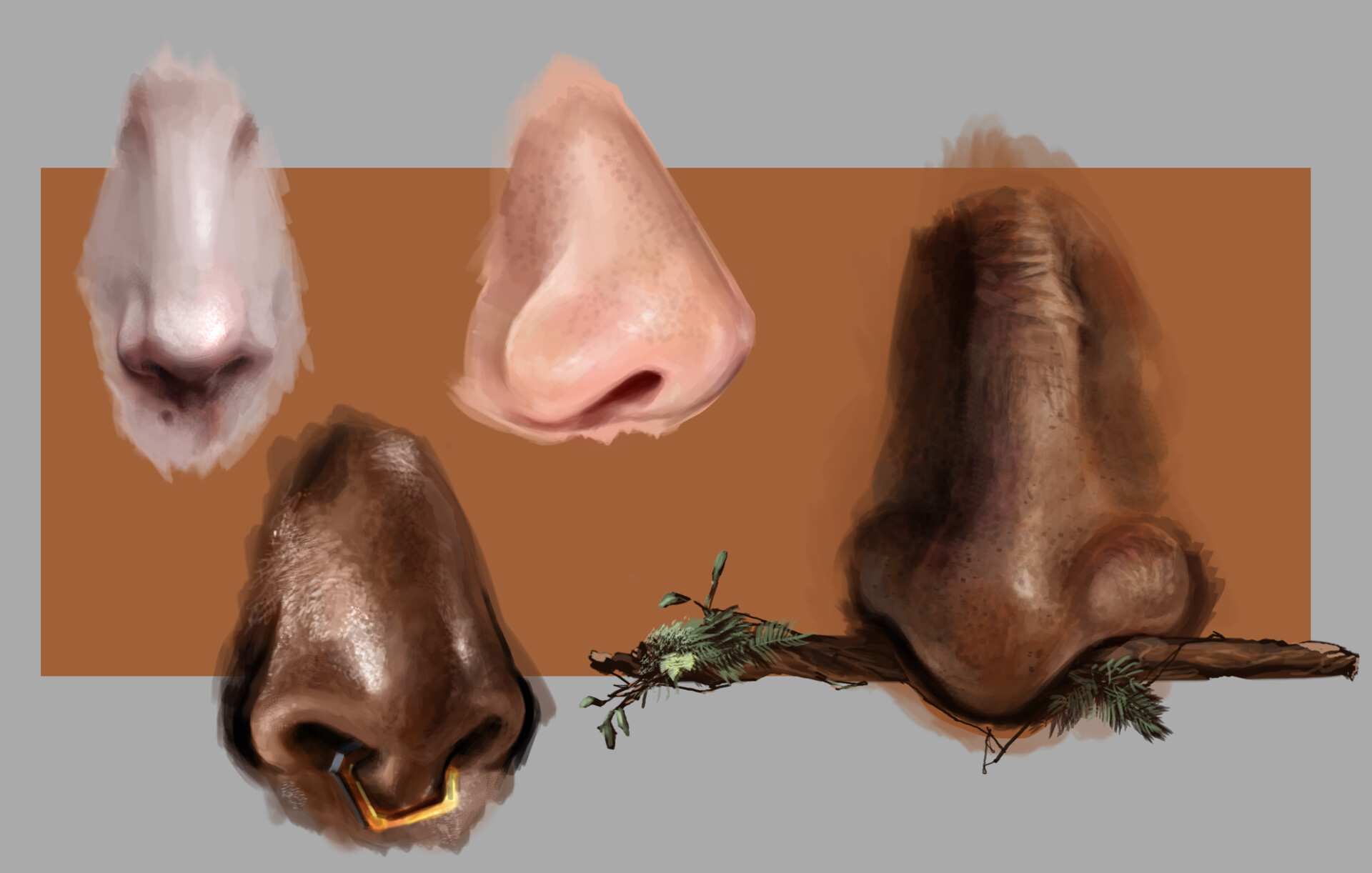 ArtStation - Nose practice