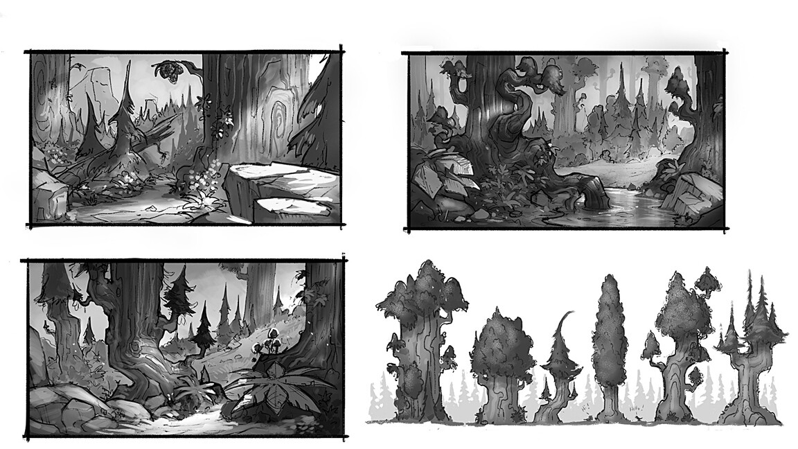 ArtStation - forest concepts