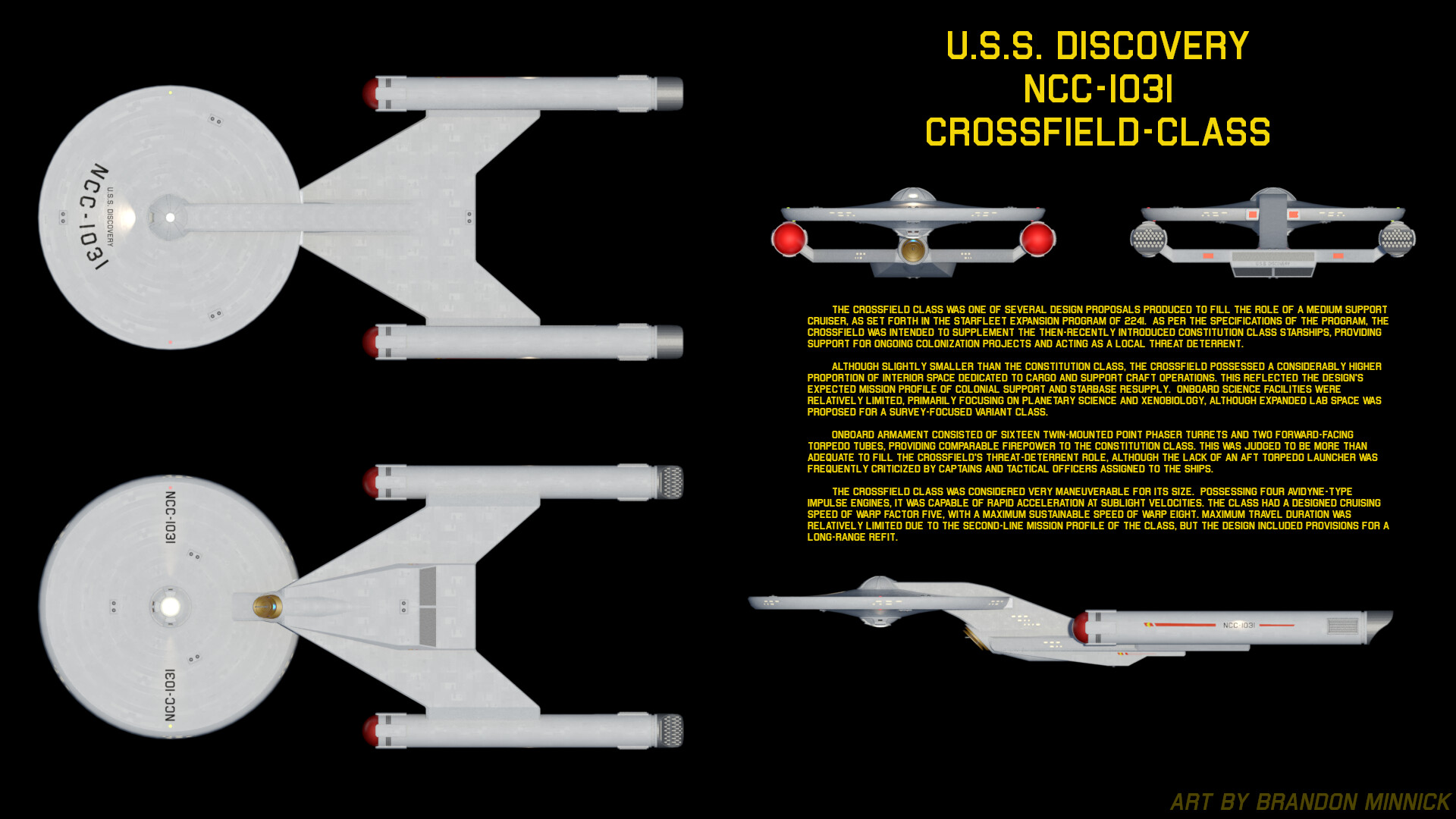 Brandon Minnick - U.S.S. Discovery - Classic TOS Style