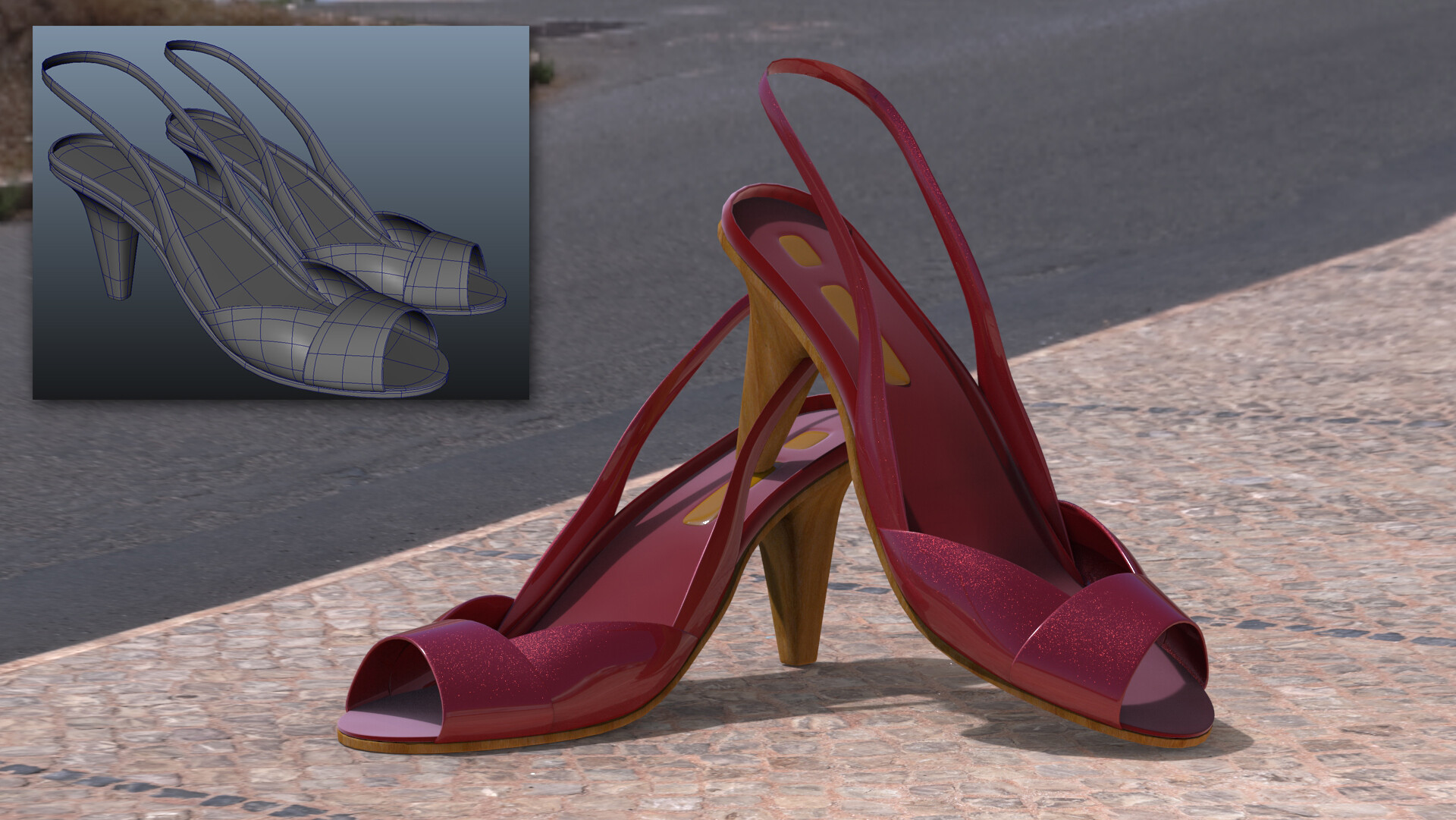 ArtStation - Sandals - RED