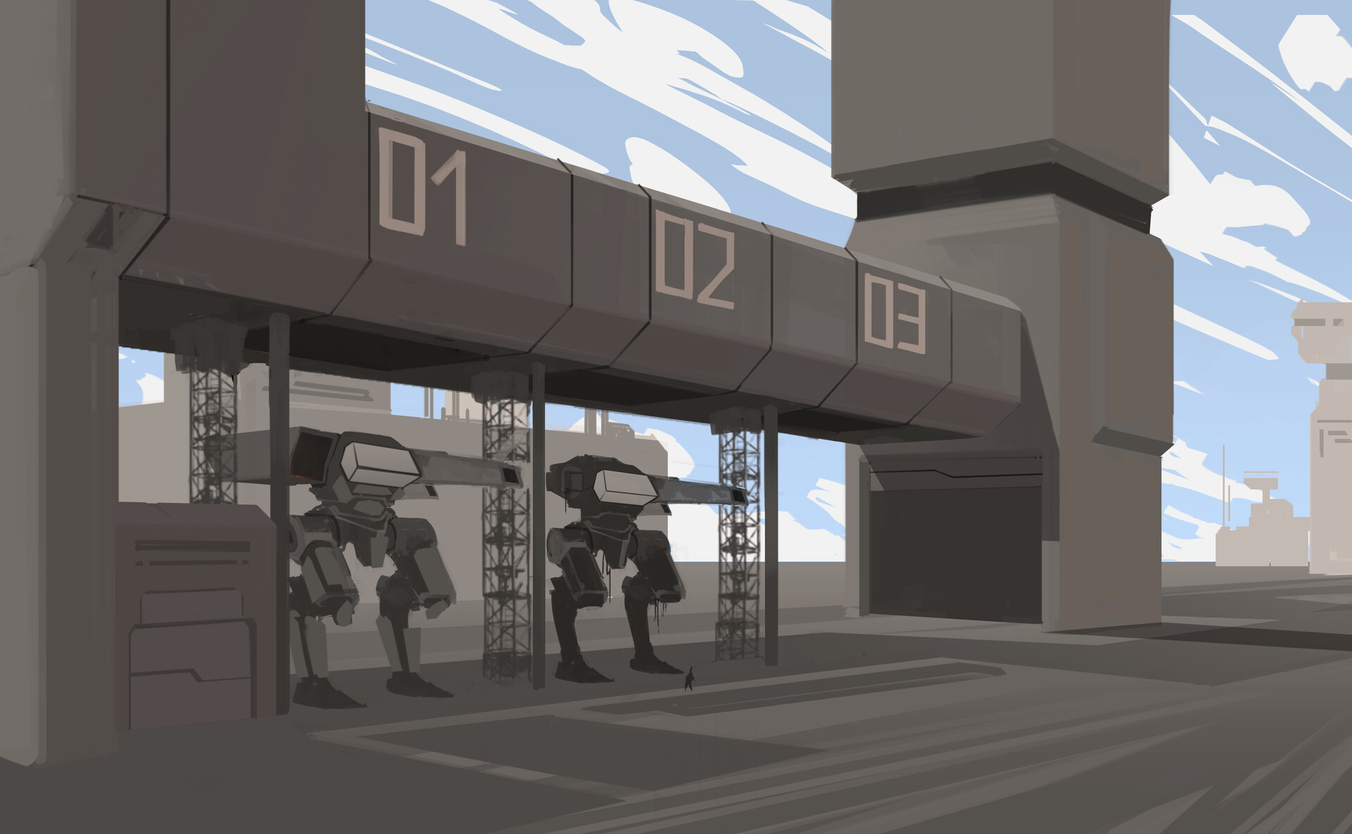 ArtStation - Mecha old base