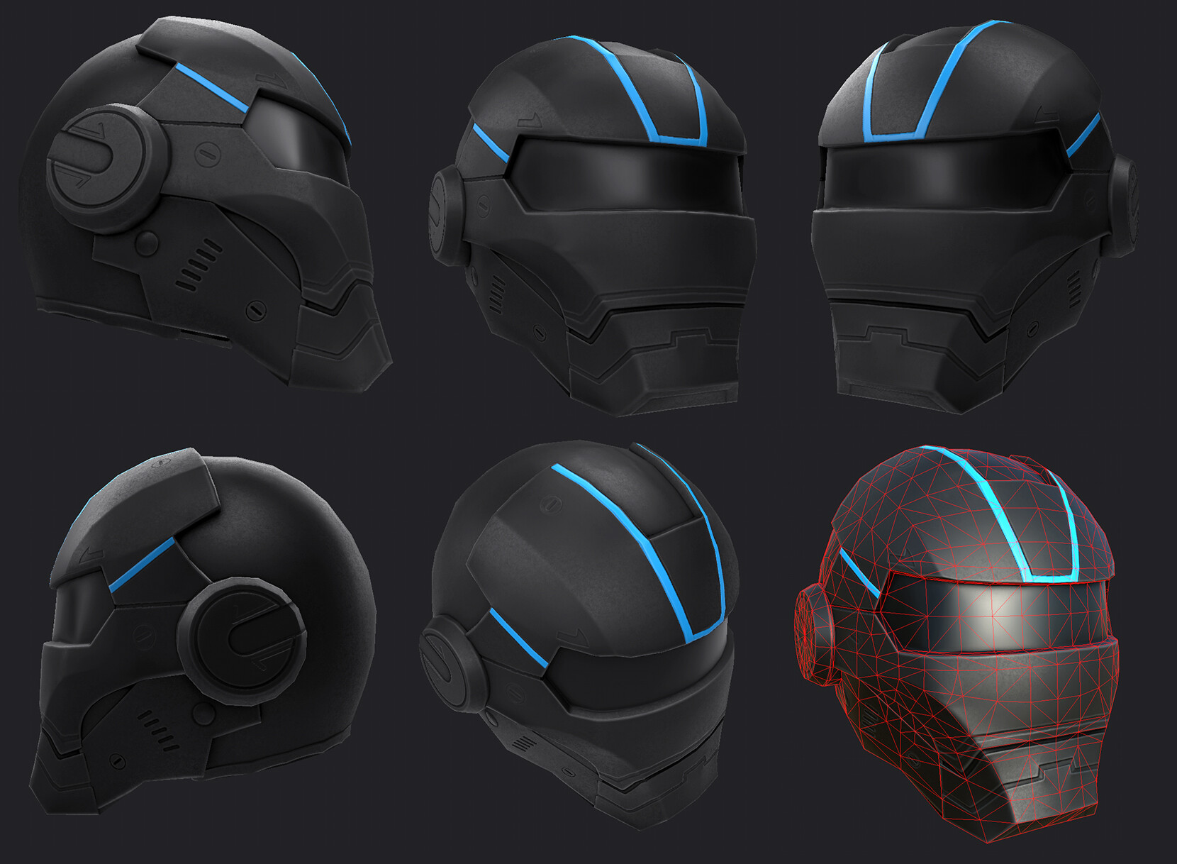 ArtStation - Motorcycle Helmet