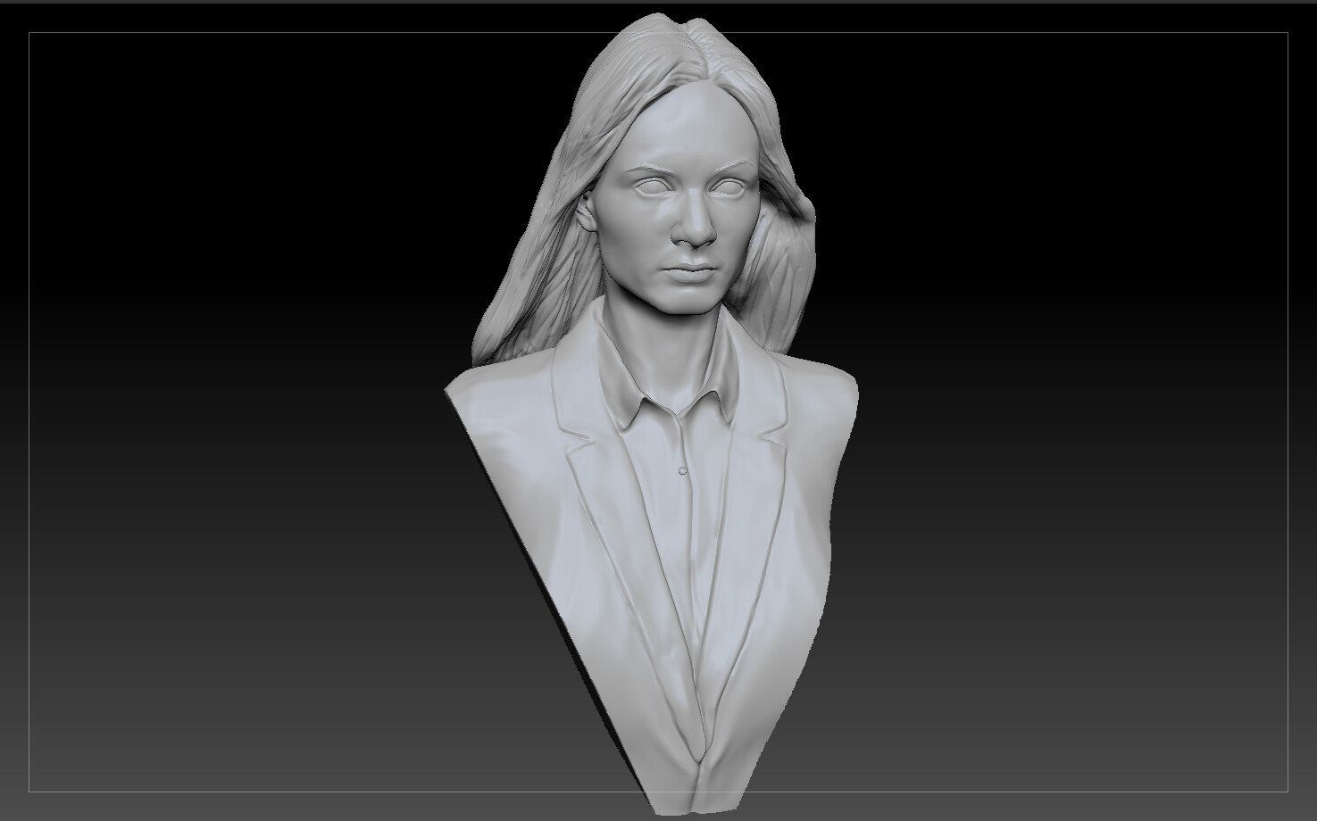 Ian Malcolm - Olga Li, the Russian Terminator Woman 3d print bust.