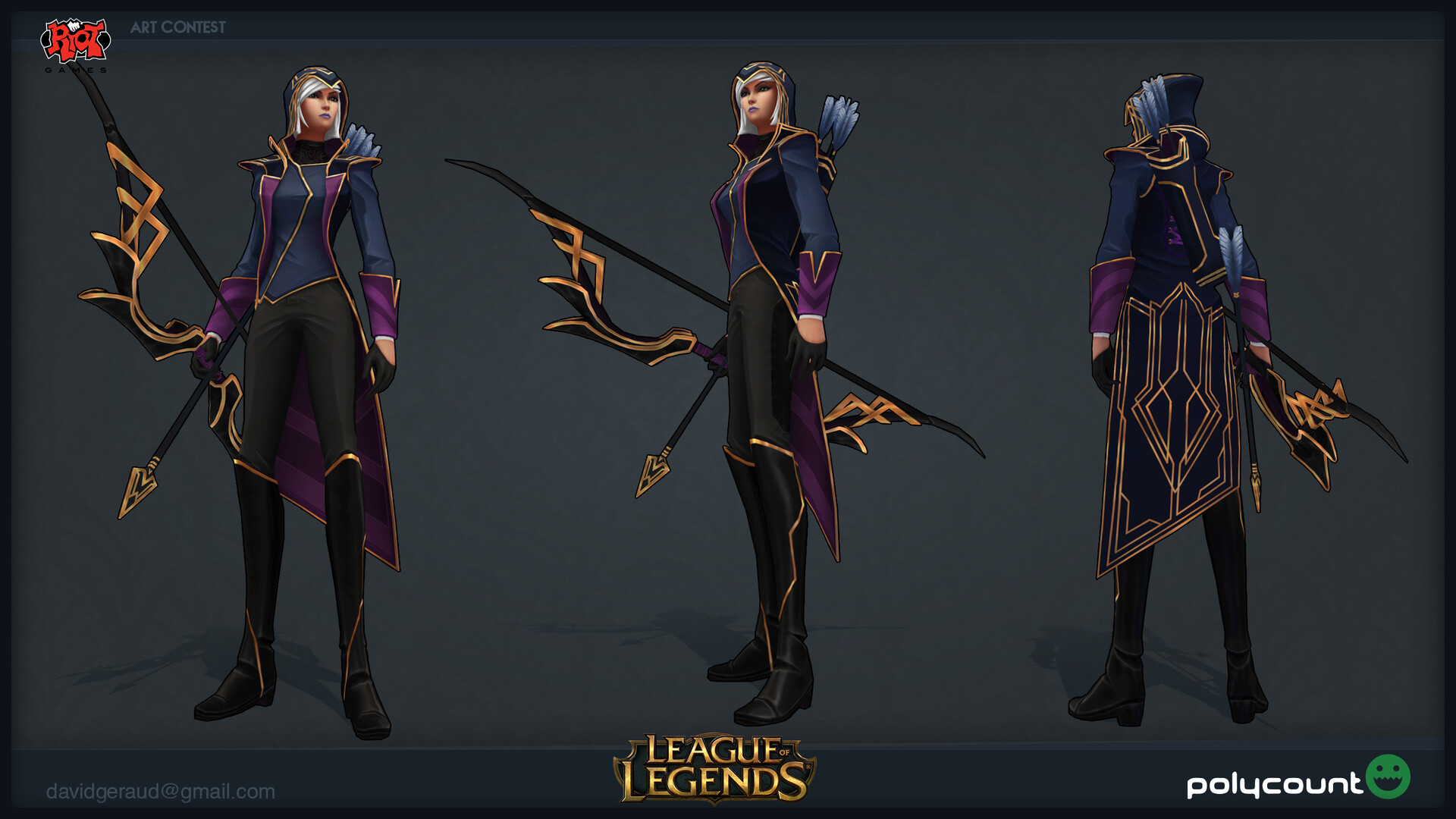 David Geraud - Riot Art Contest - Ashe ArtDeco skin