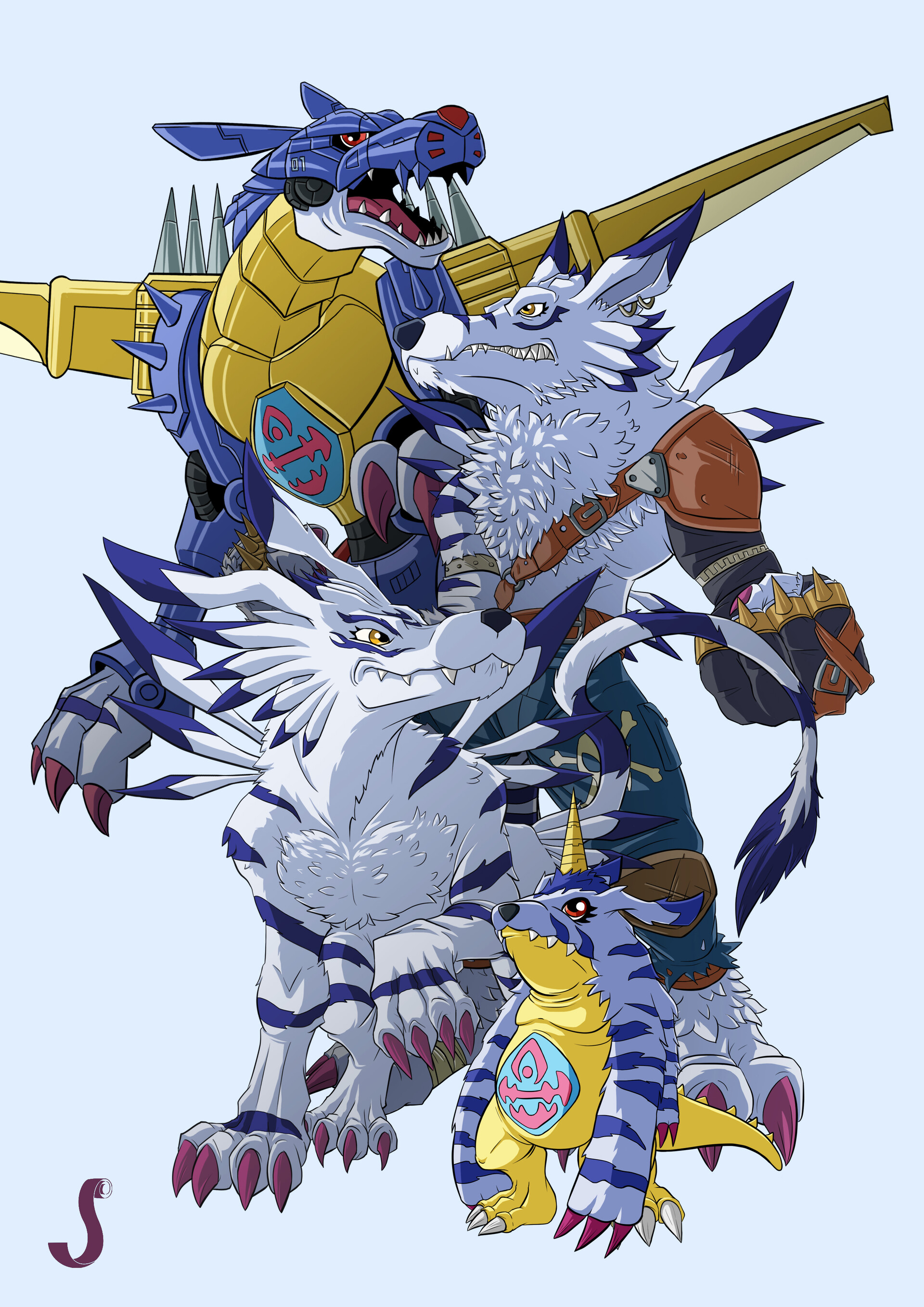Garurumon Evolutions