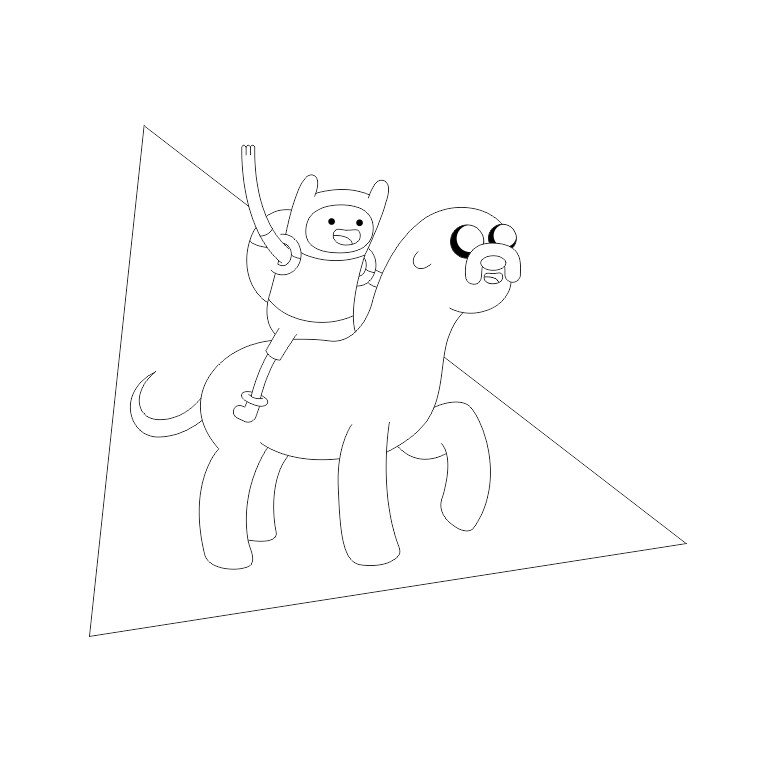 finn and jake coloring