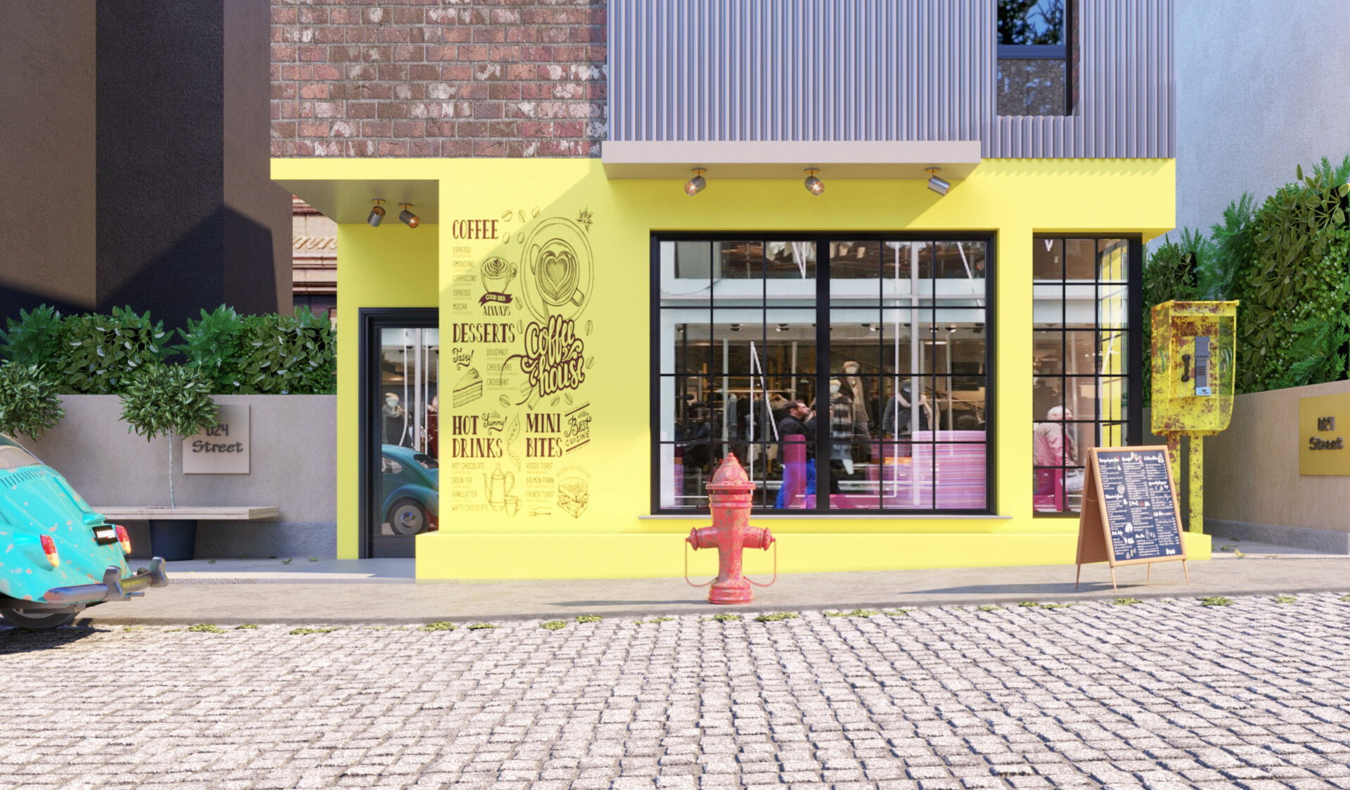 ArtStation - Yellow Cafe