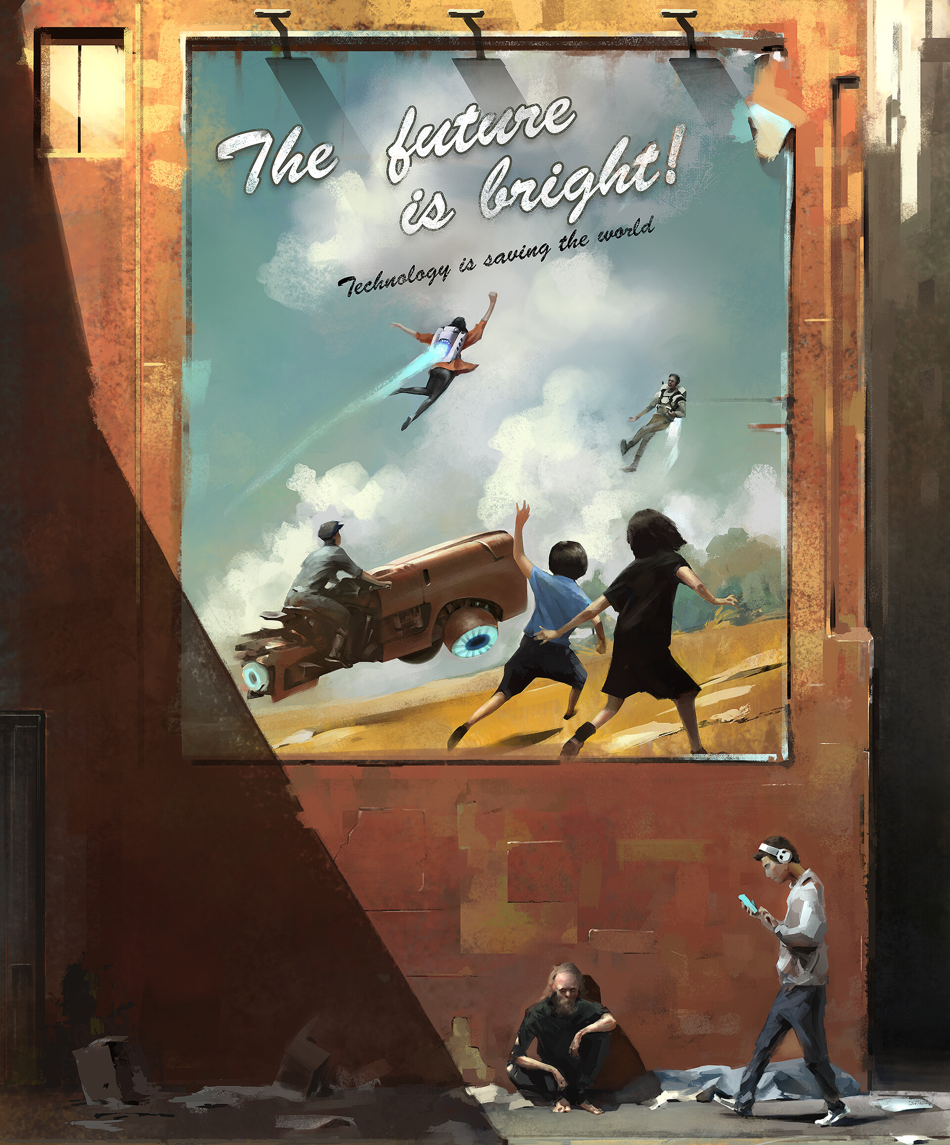 ArtStation - The future is bright, illustration// No photobashing or ...