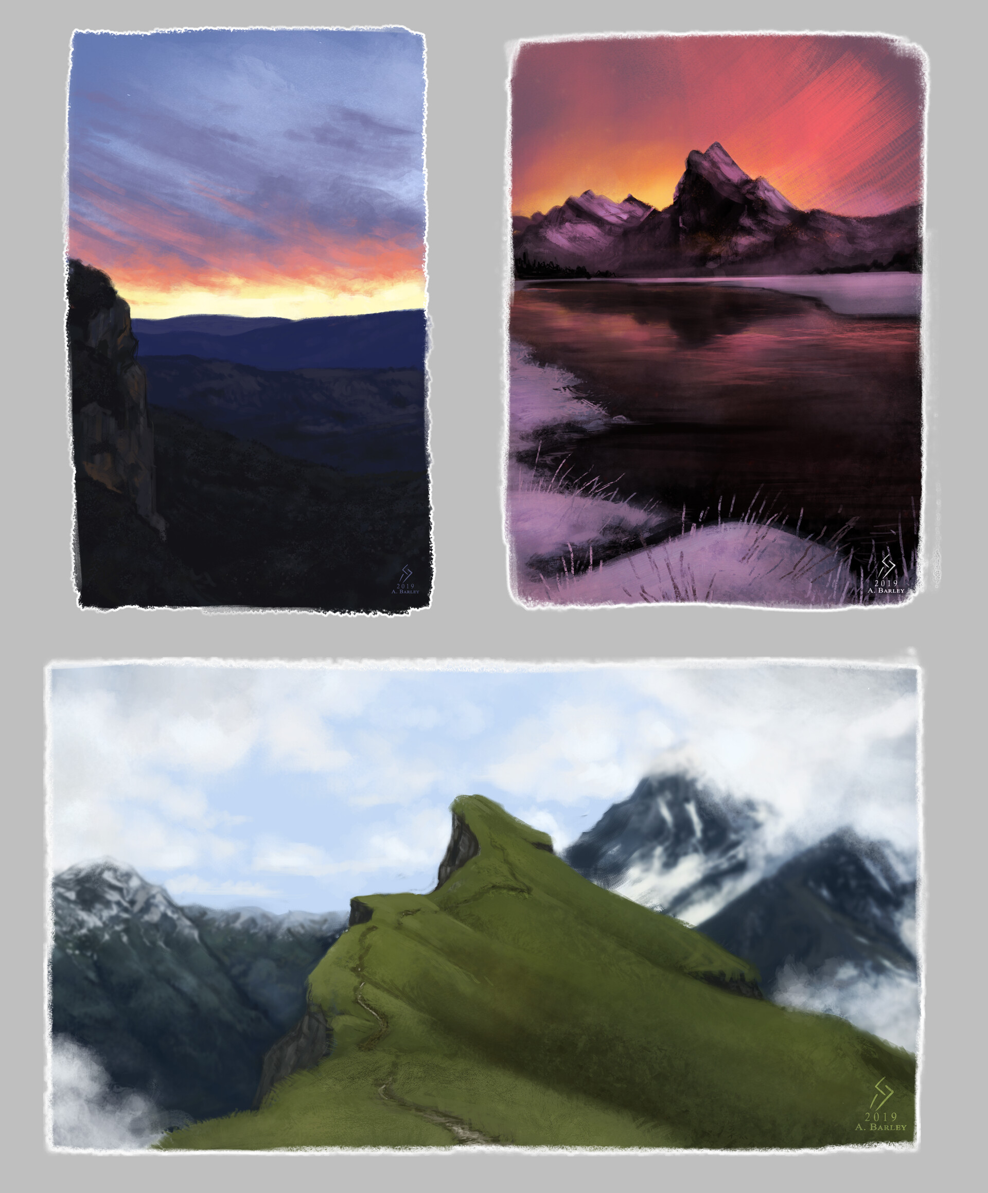 Alex Barley - May Landscape Studies