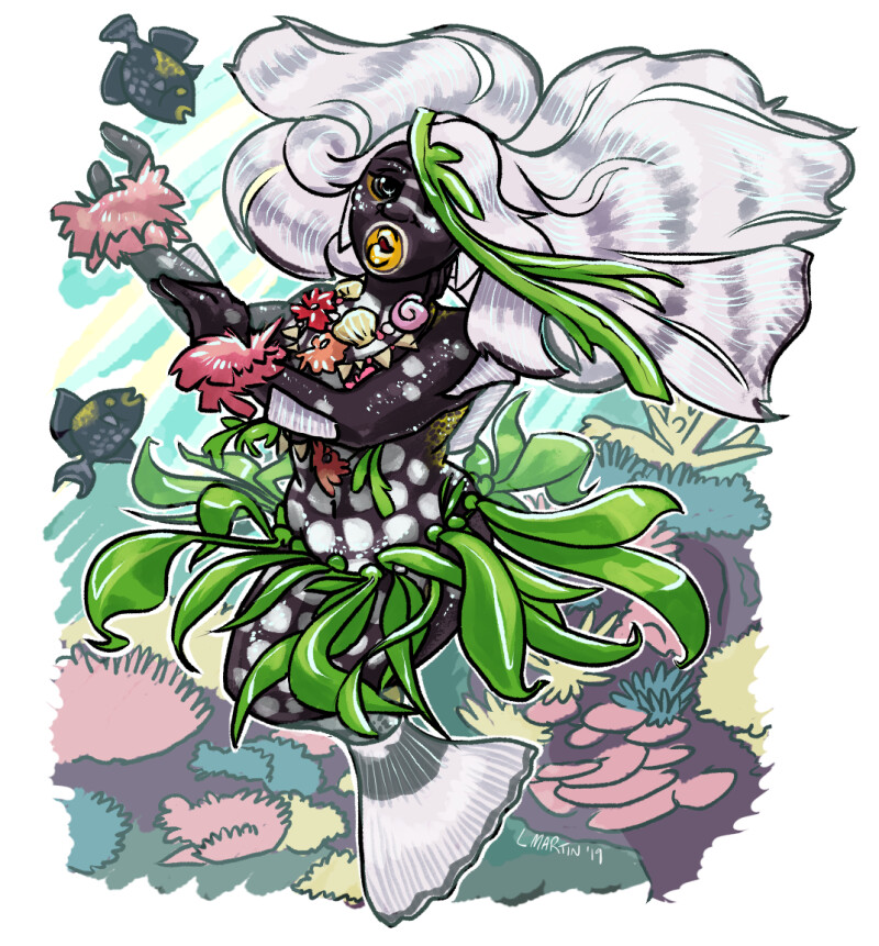 ArtStation - Fishy Hula Girl