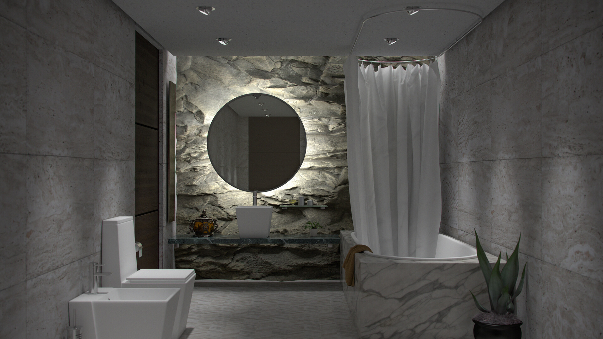 ArtStation - Quick bathroom scene