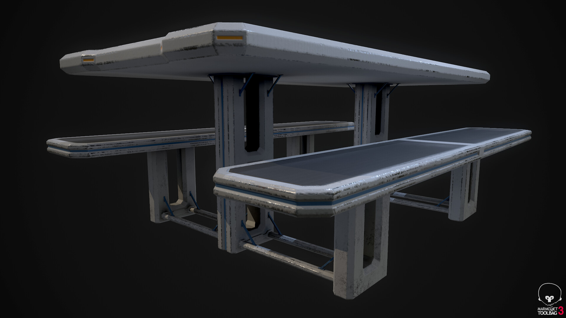 Ryszard Klimczewski - Technical 3D Artist - Sci-Fi Mess Hall Tables