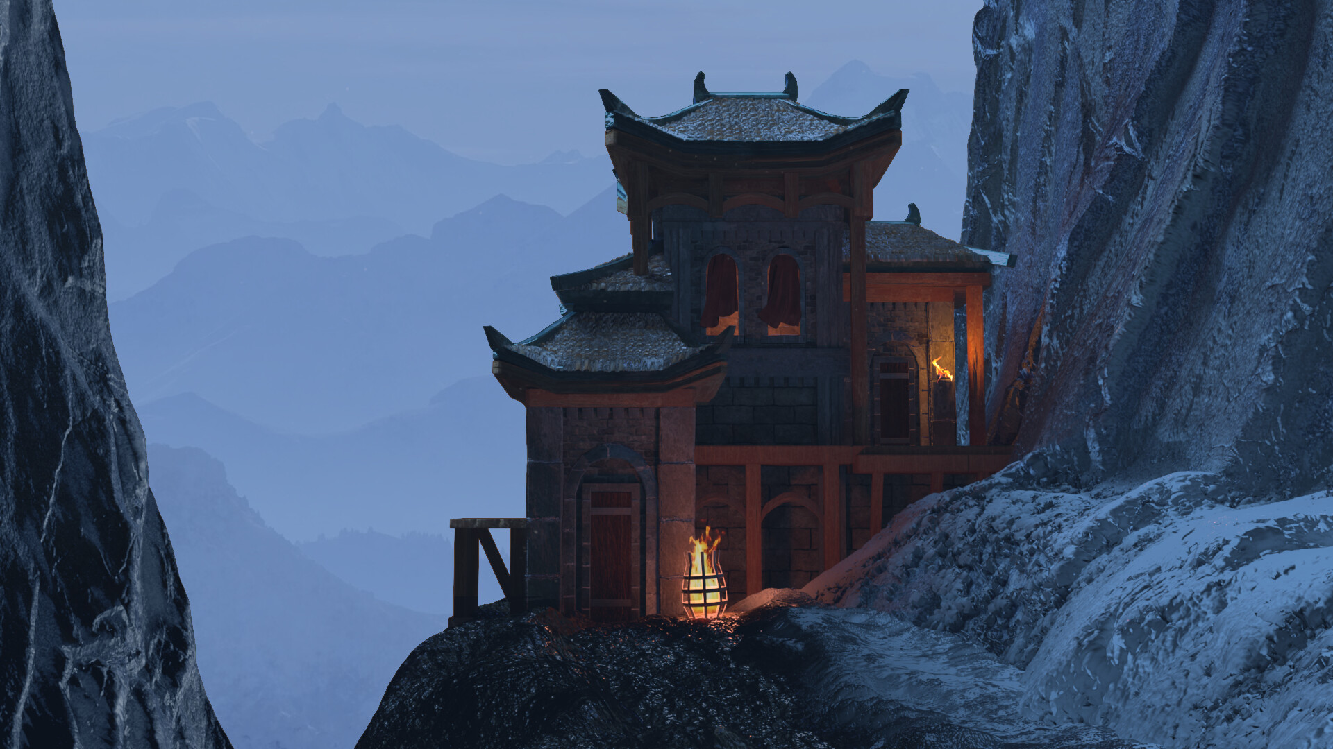 ArtStation - Mountain Temple