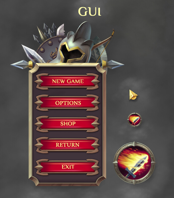 ArtStation - GUI Main menu