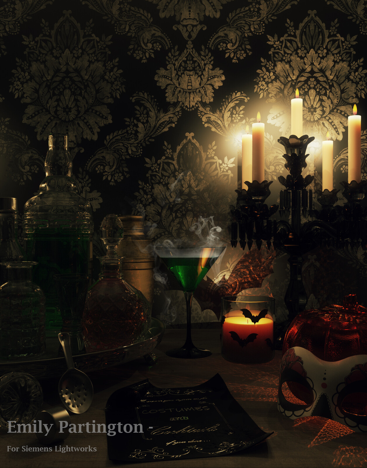 Emily Partington - Halloween 2018 Rendered in iray+ for Max