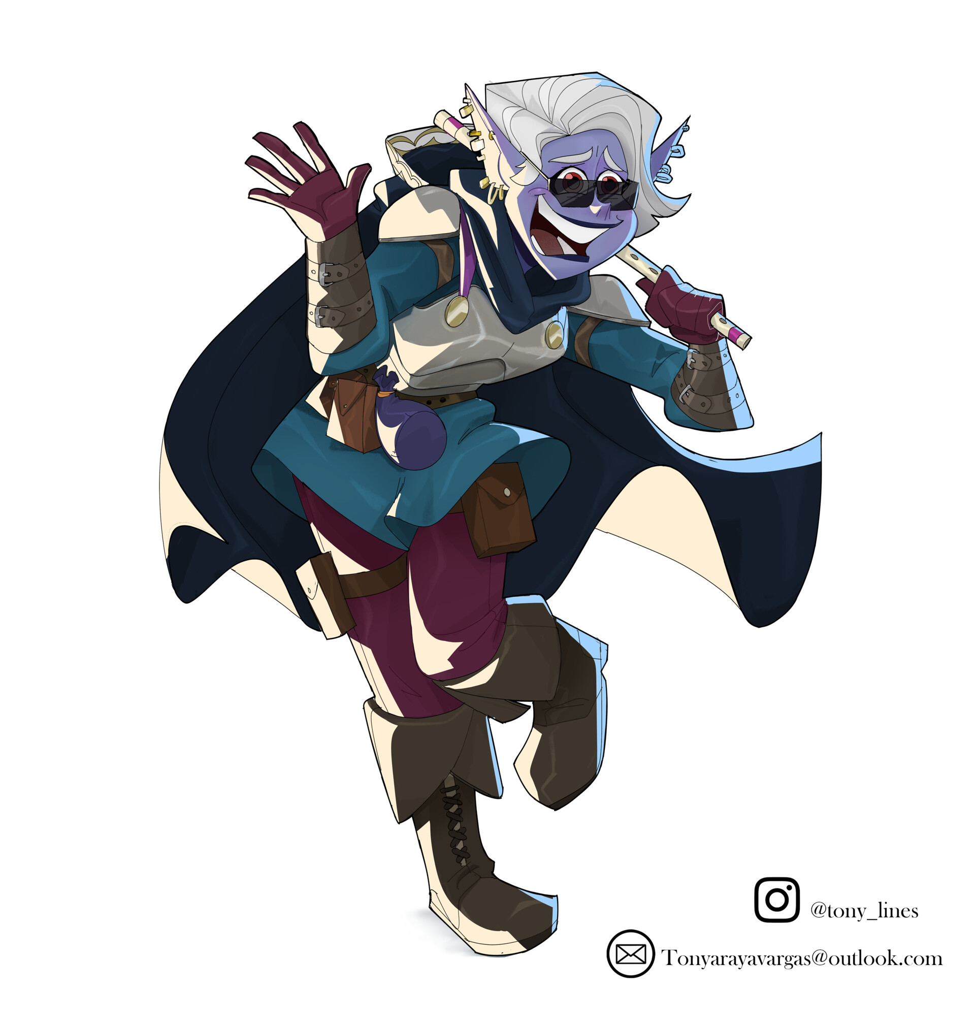 ArtStation - Drow Bard Commission