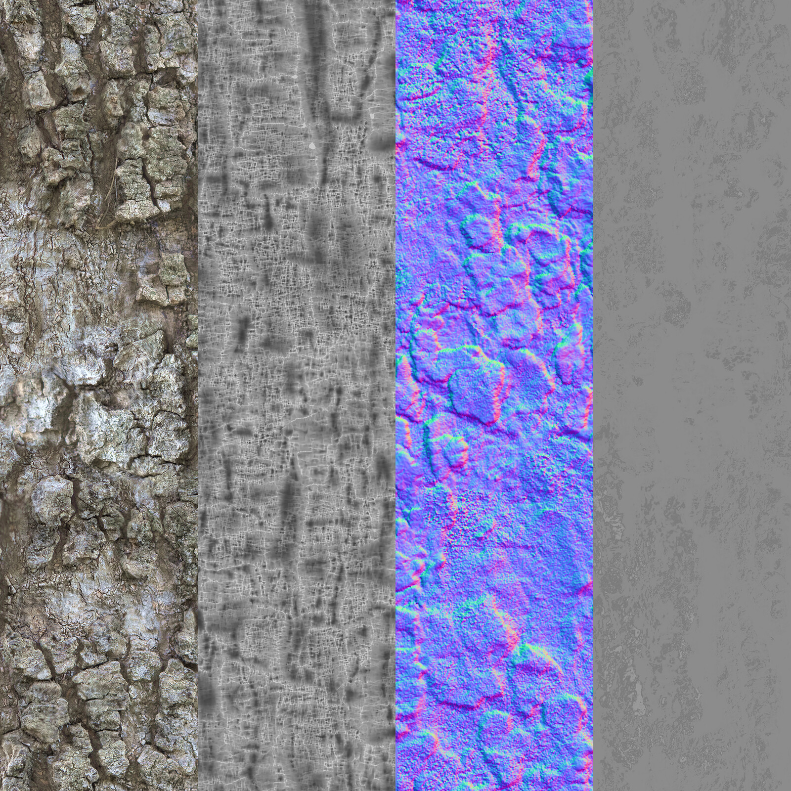 William Kidwell - Tileable PBR bark material from high resolution scan data