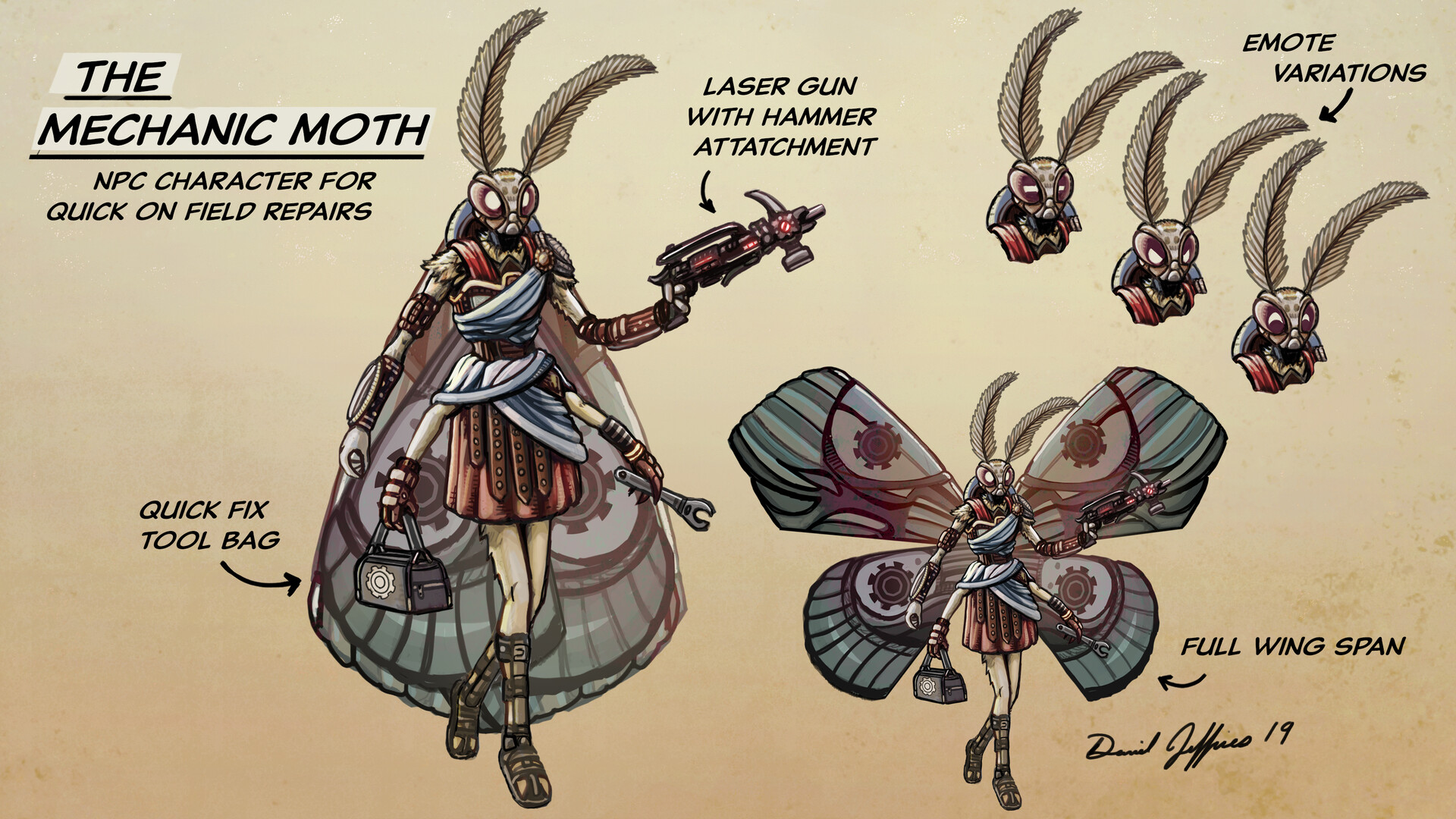 ArtStation - The Mechanic Moth