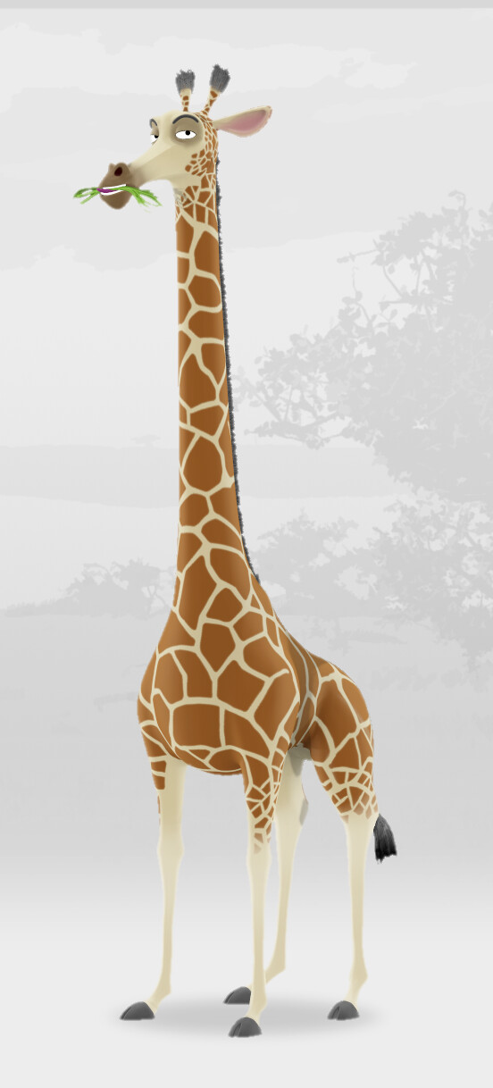 ArtStation - Stylized Giraffe