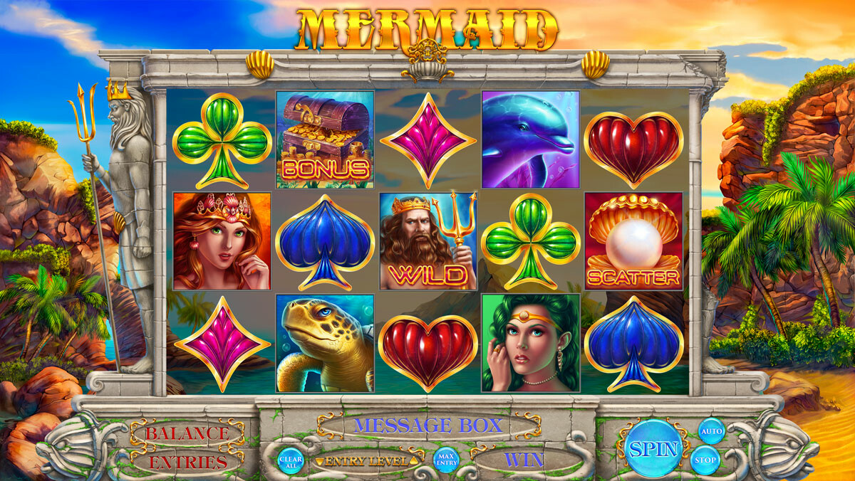 ArtStation - Online slot machine for SALE - Mermaid