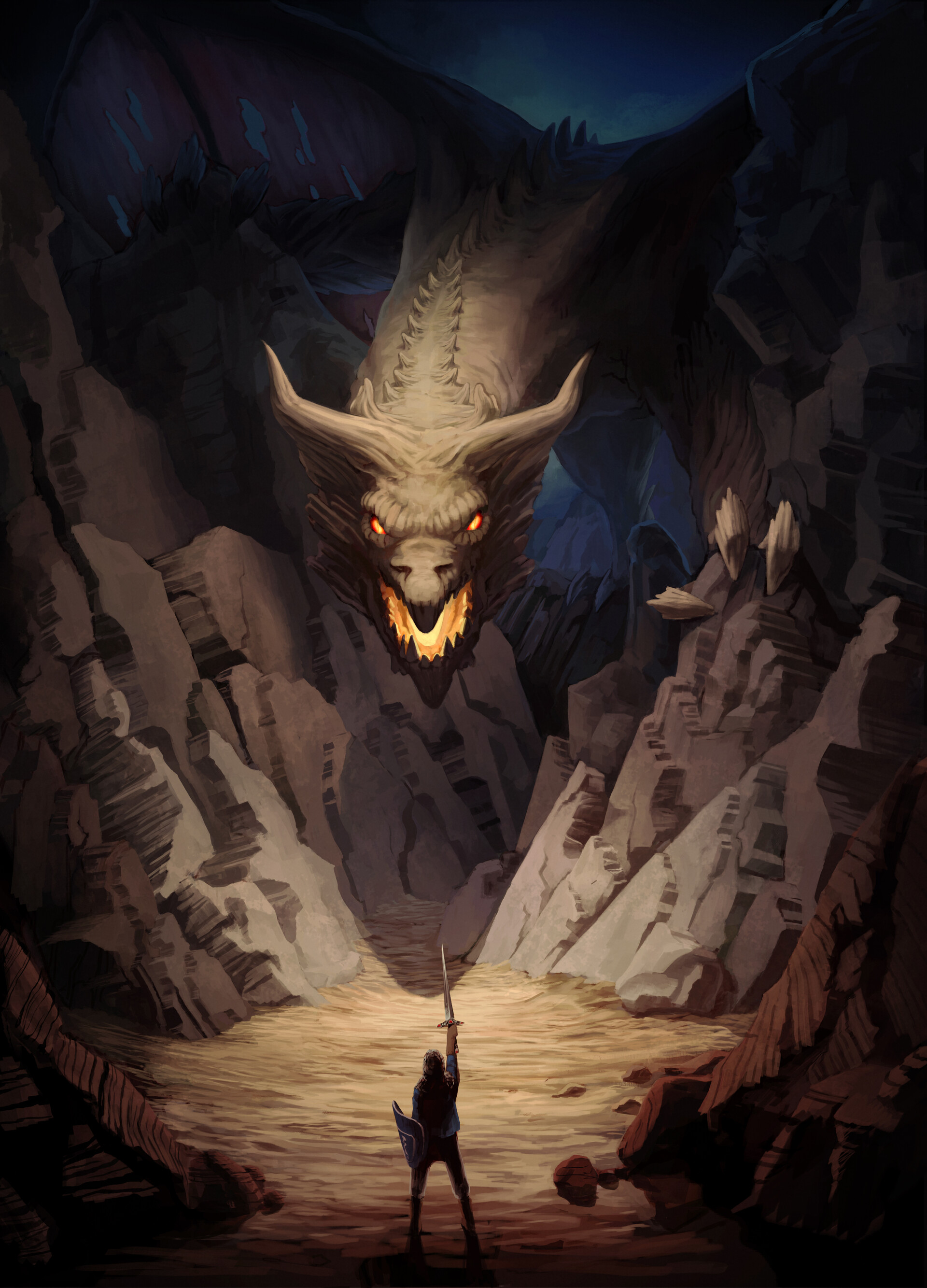 ArtStation - Facing Dragons