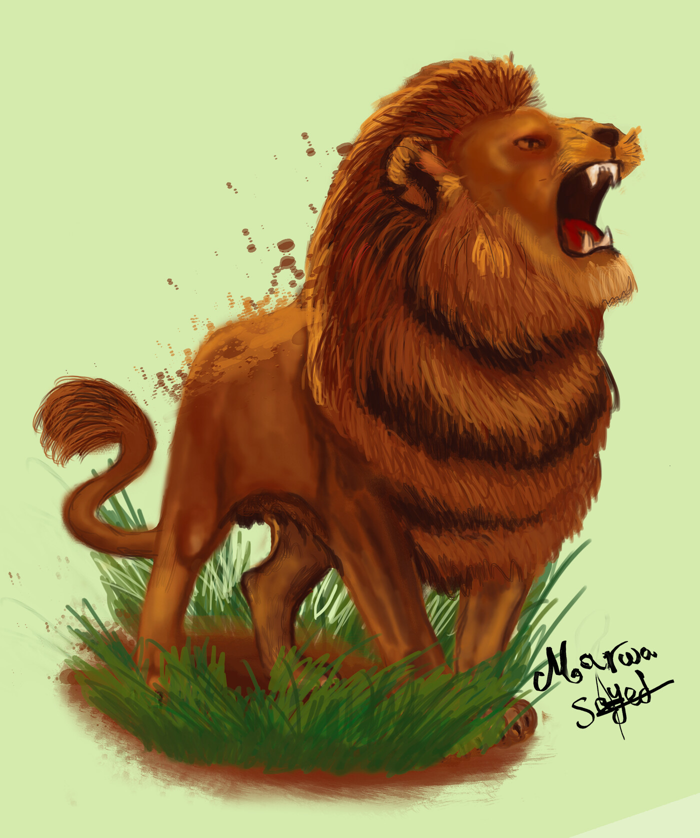 ArtStation - Animals panting studies