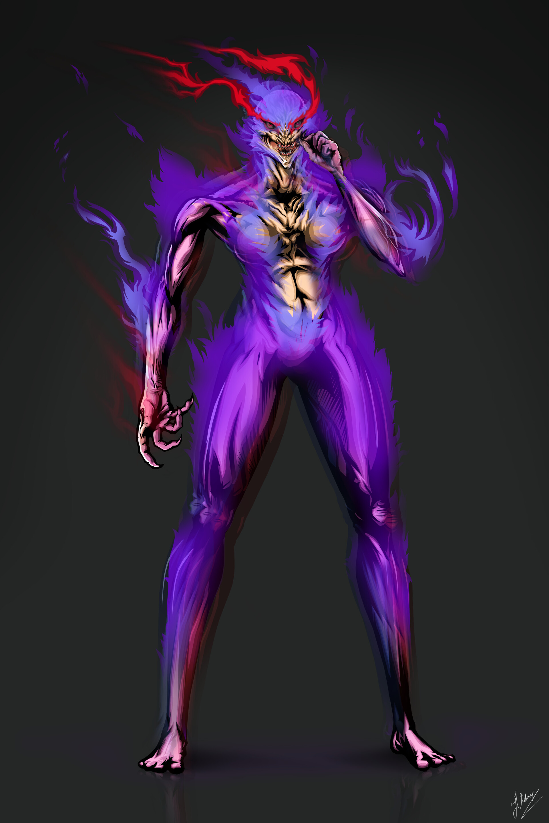 ArtStation - Demonic Villain Character Concept Art