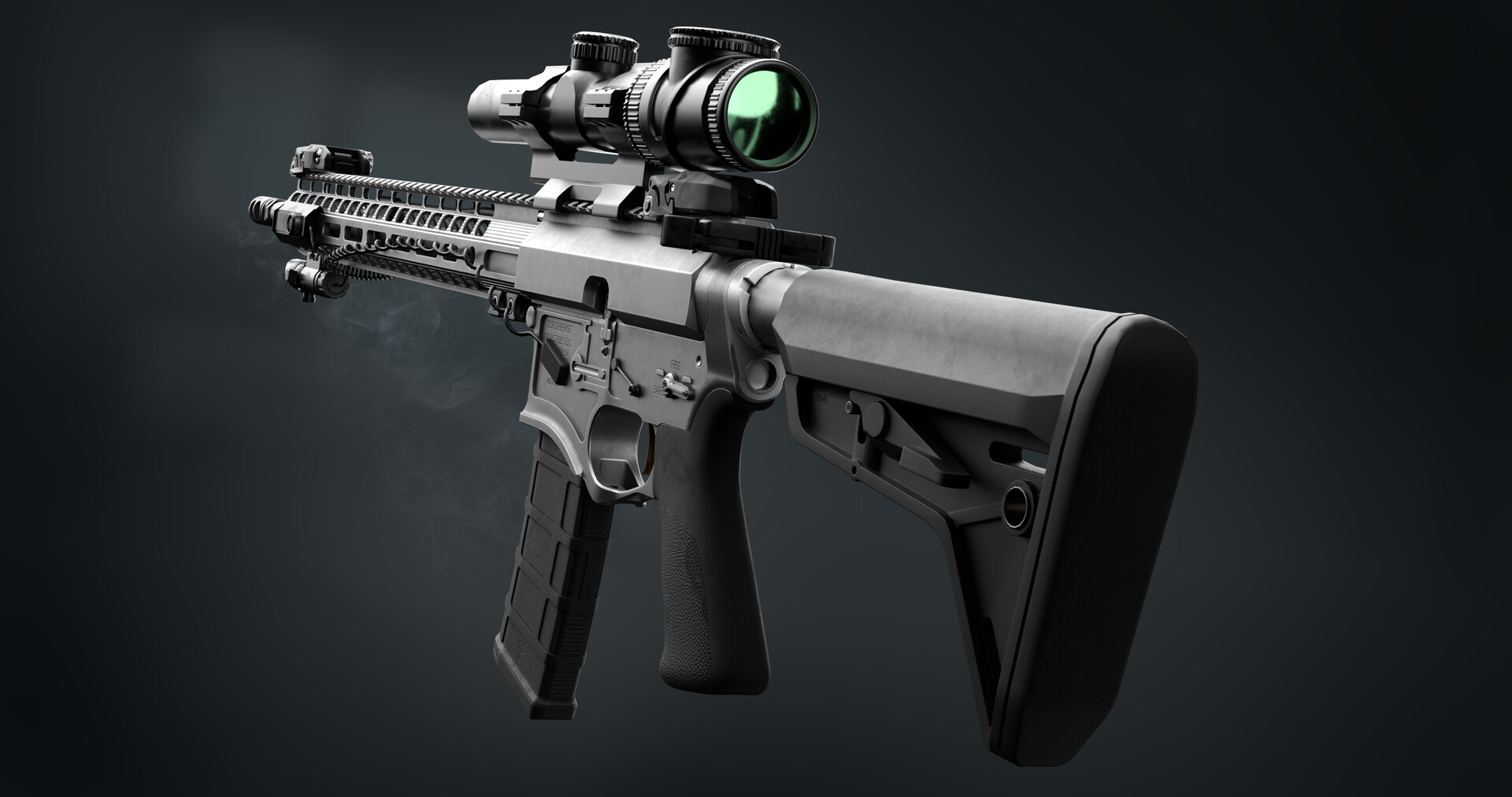 ArtStation - AR-15 Rifle