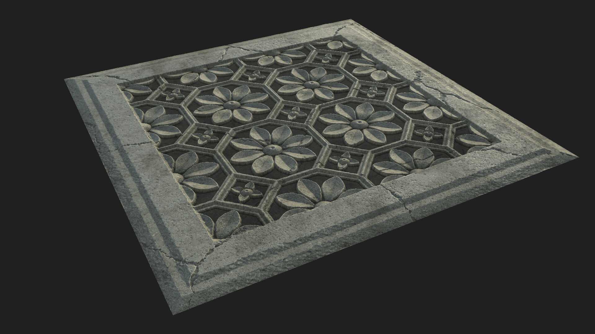 ArtStation - Concrete Window Grille