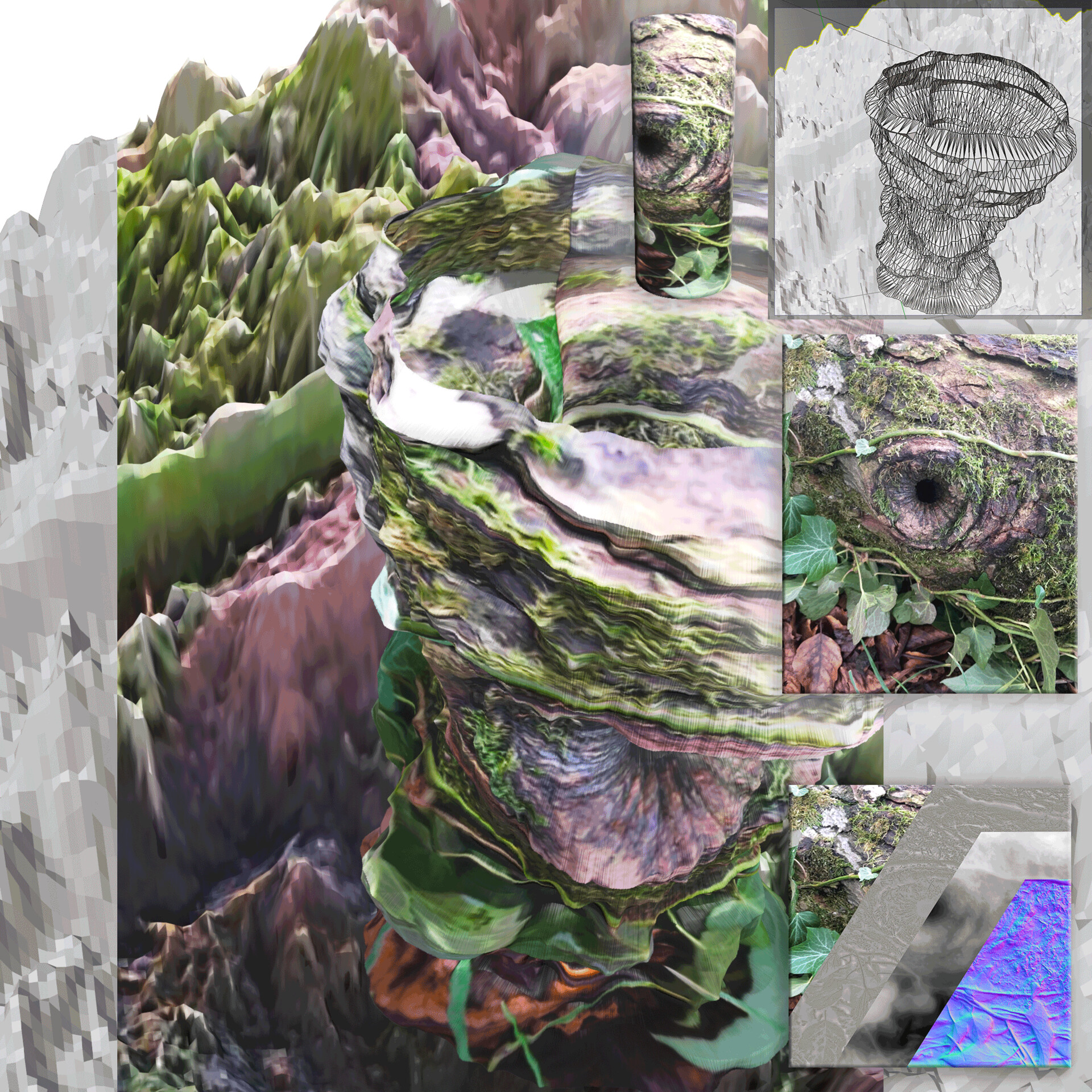 ArtStation - displacement maps to mesh