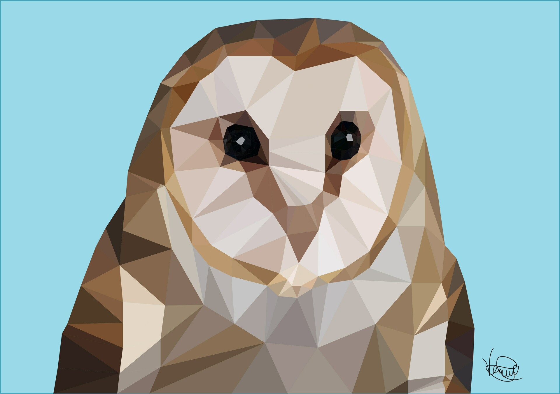 ArtStation - owl low poly