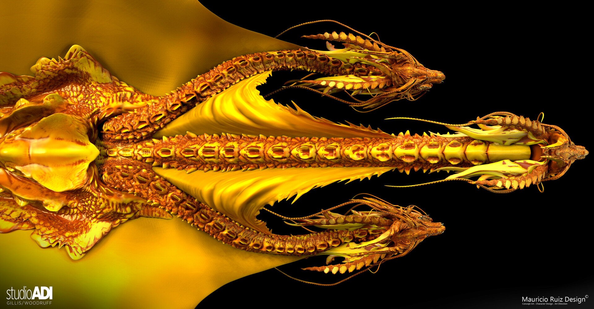 Mauricio Ruiz Design - Godzilla: King of the Monsters - King Ghidorah ...