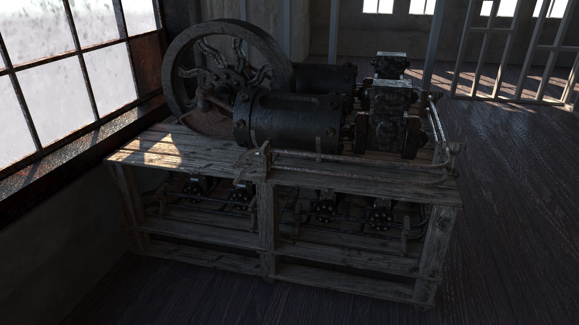 ArtStation - Steam engine (imitation)