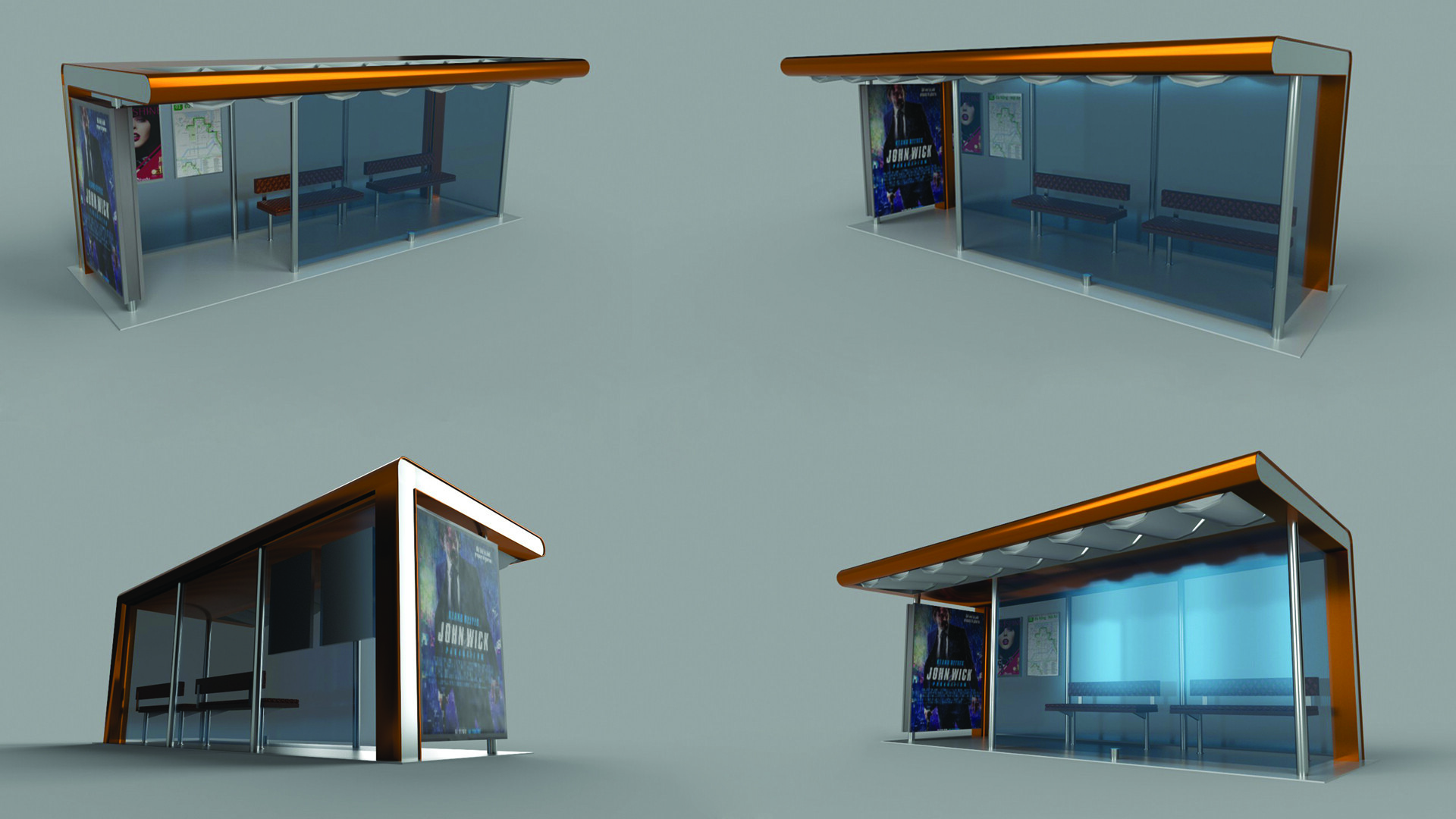 ArtStation - Modeling Bus Stop