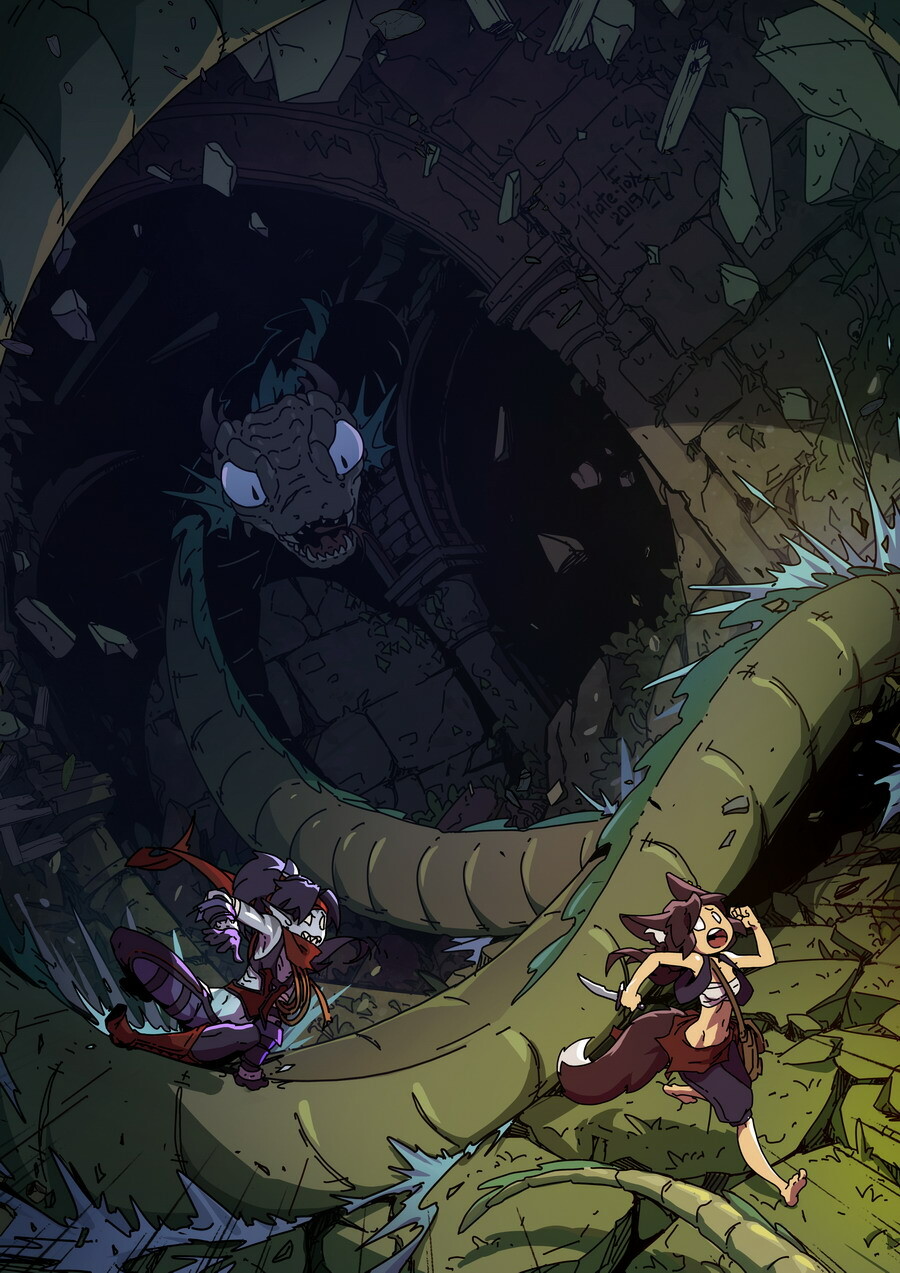 ArtStation - Angry snake