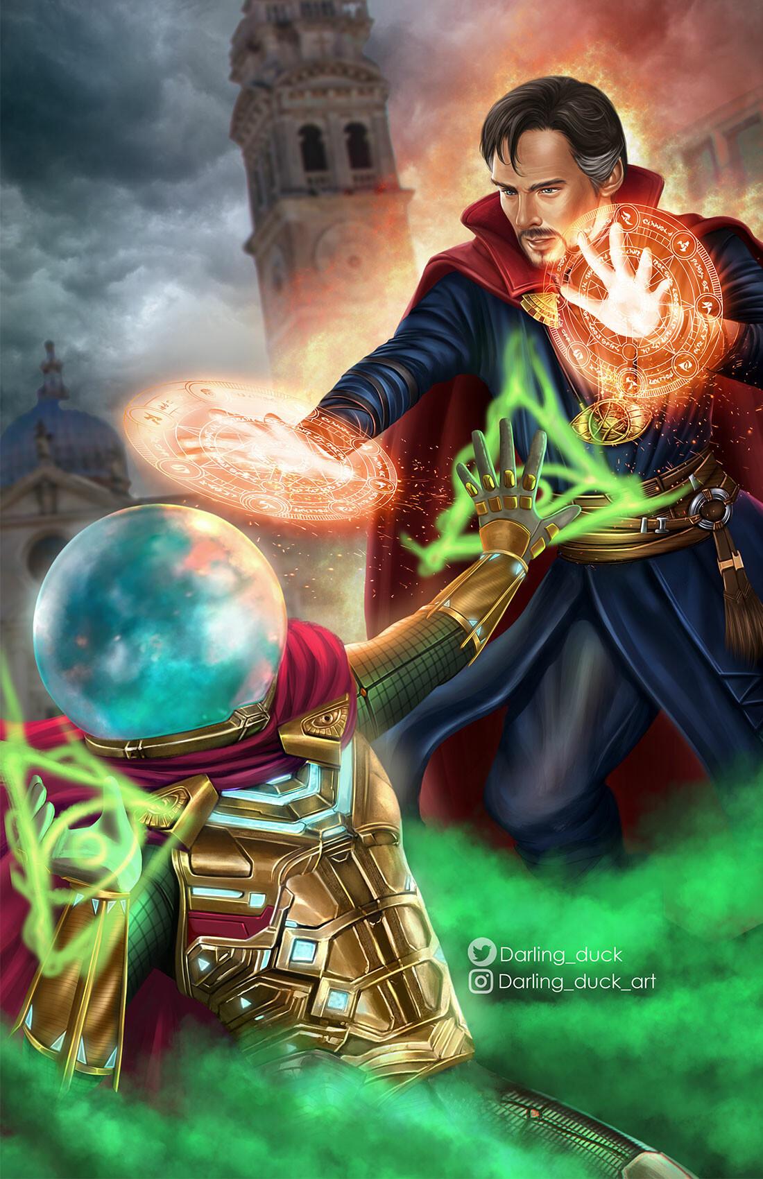 ArtStation - Mysterio VS Doctor Strange