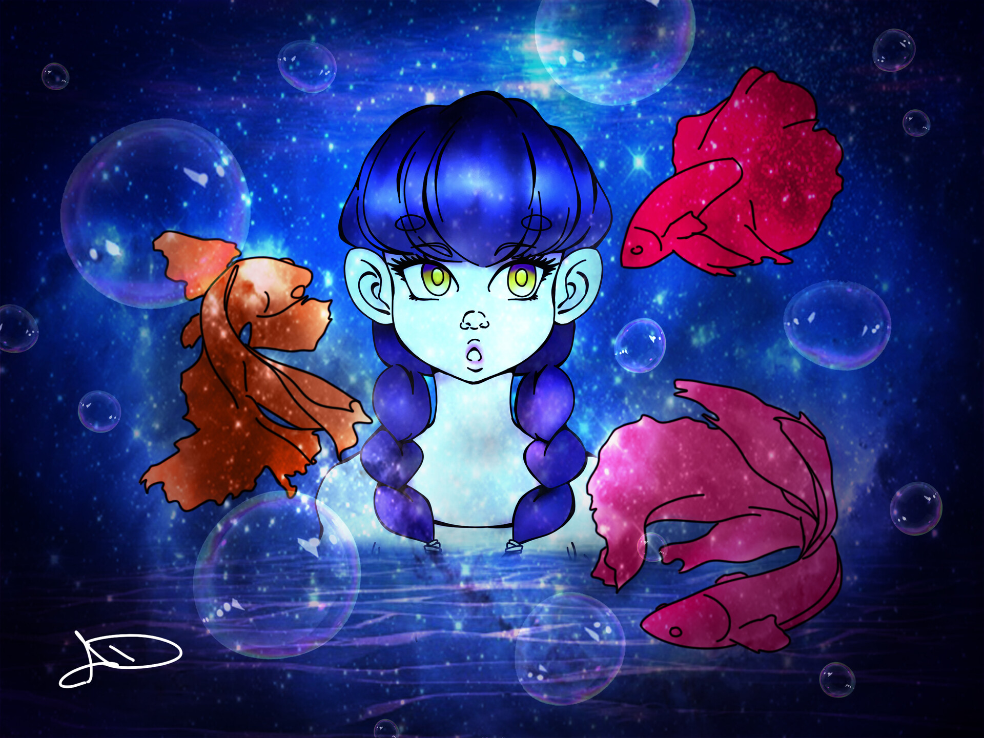 ArtStation - Galaxy Fish