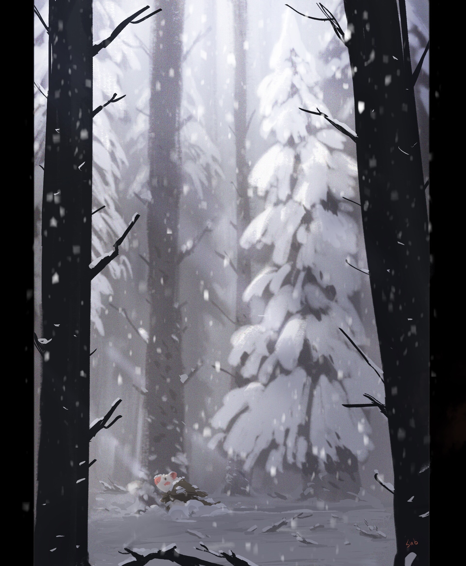 ArtStation - Snow forest