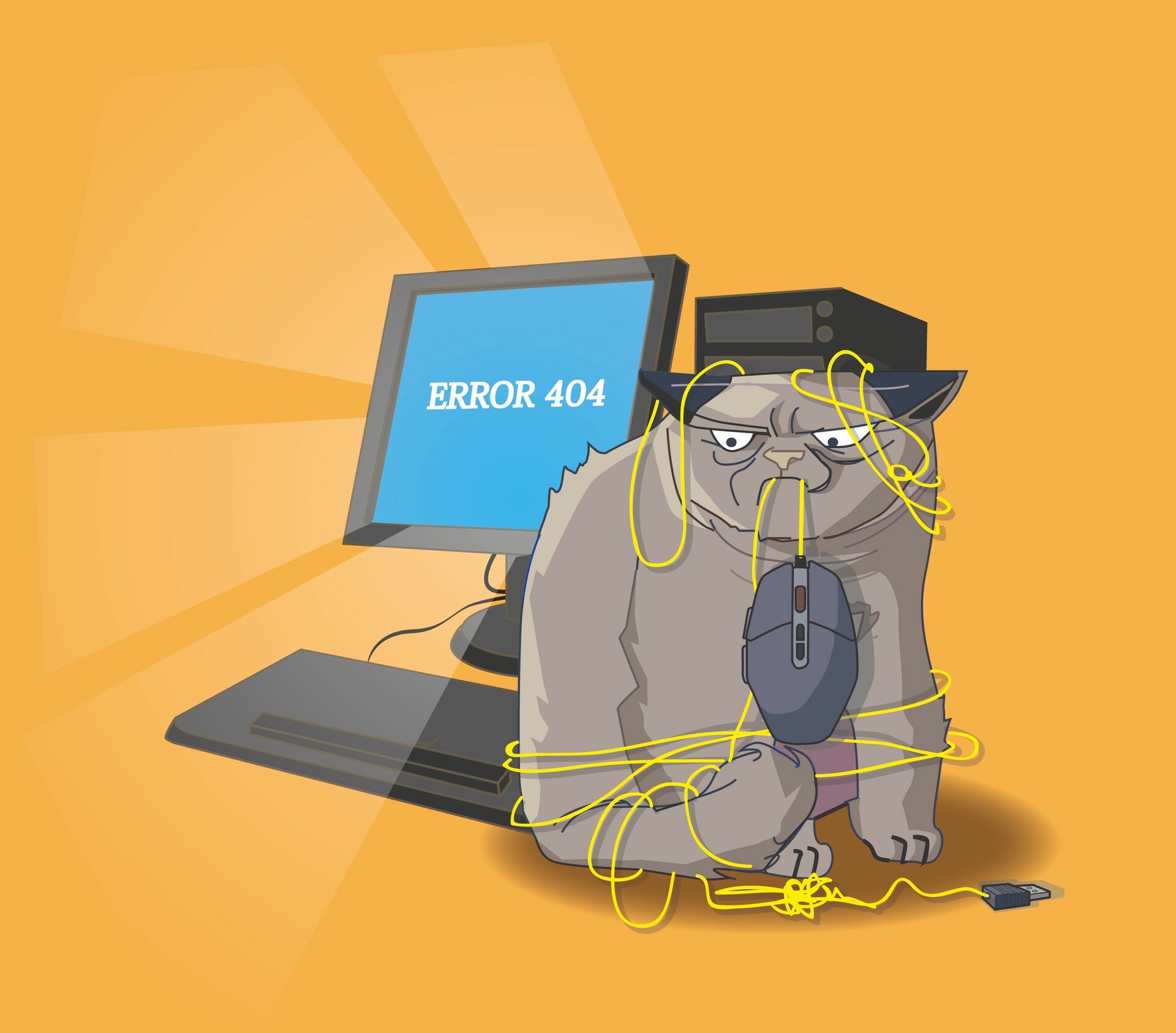 ArtStation - Angry cat