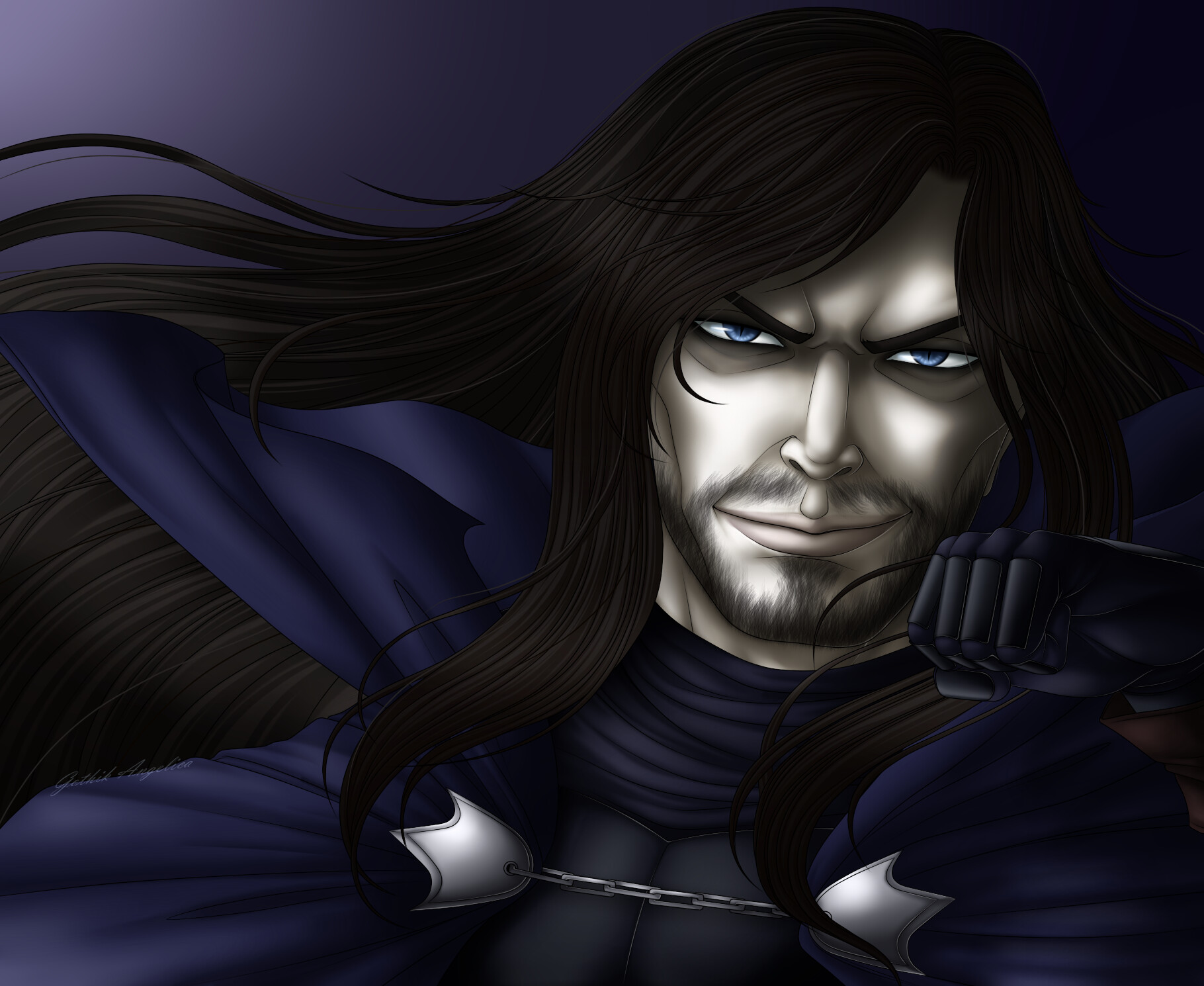 ArtStation - Valerius Dragulia, the firstborn vampire