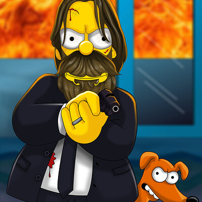 Simpsonized Art