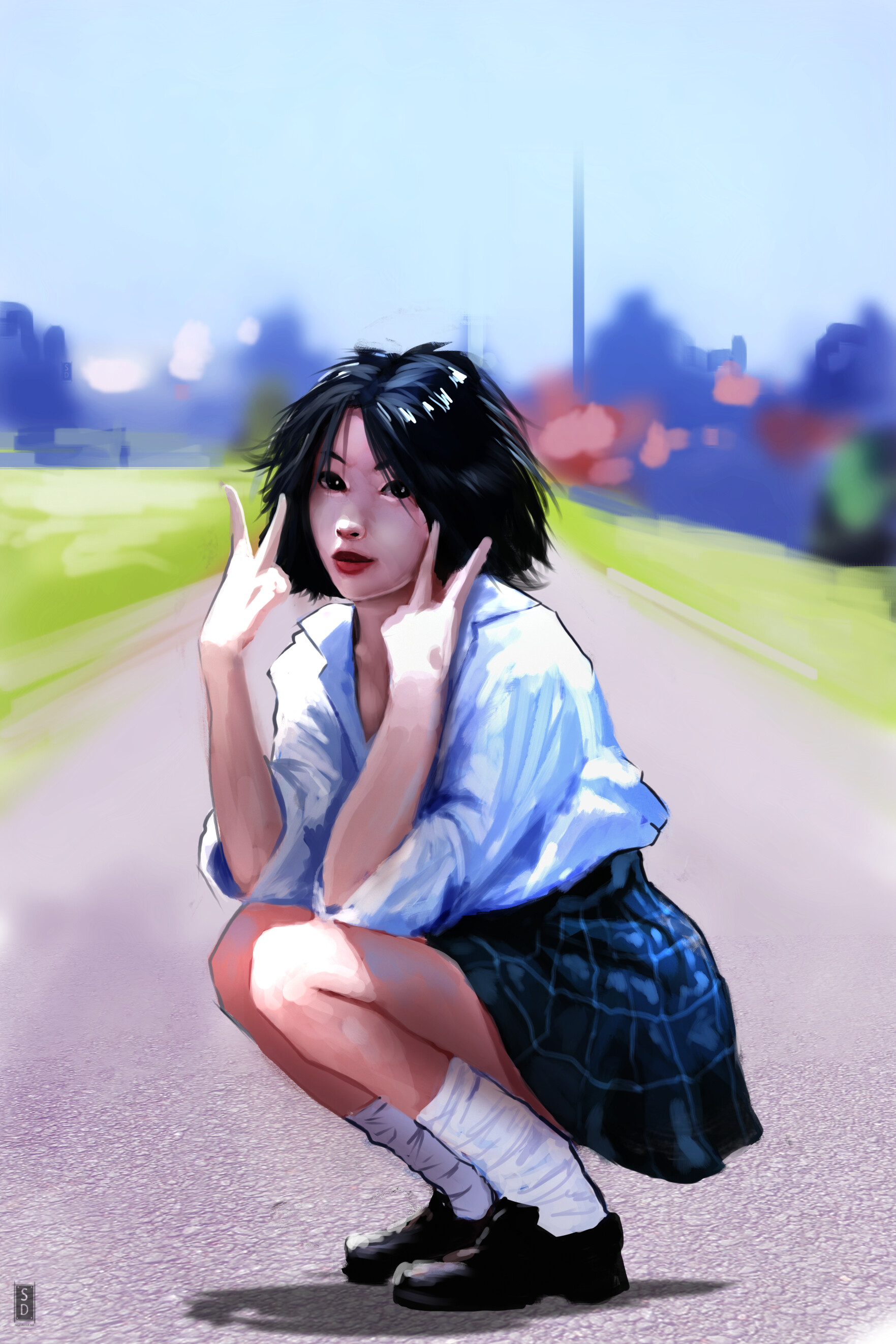 ArtStation - Pose study.