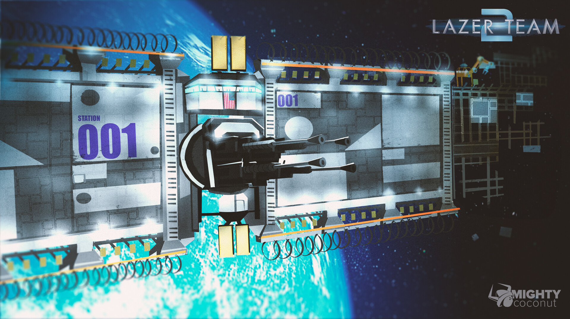 ArtStation - Lazer Team 2: Space Wall