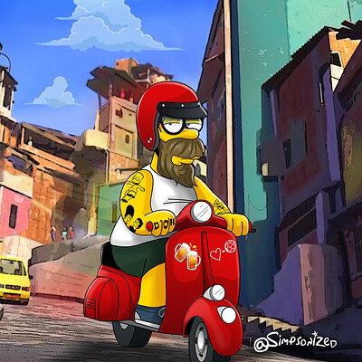 Simpsonized Art