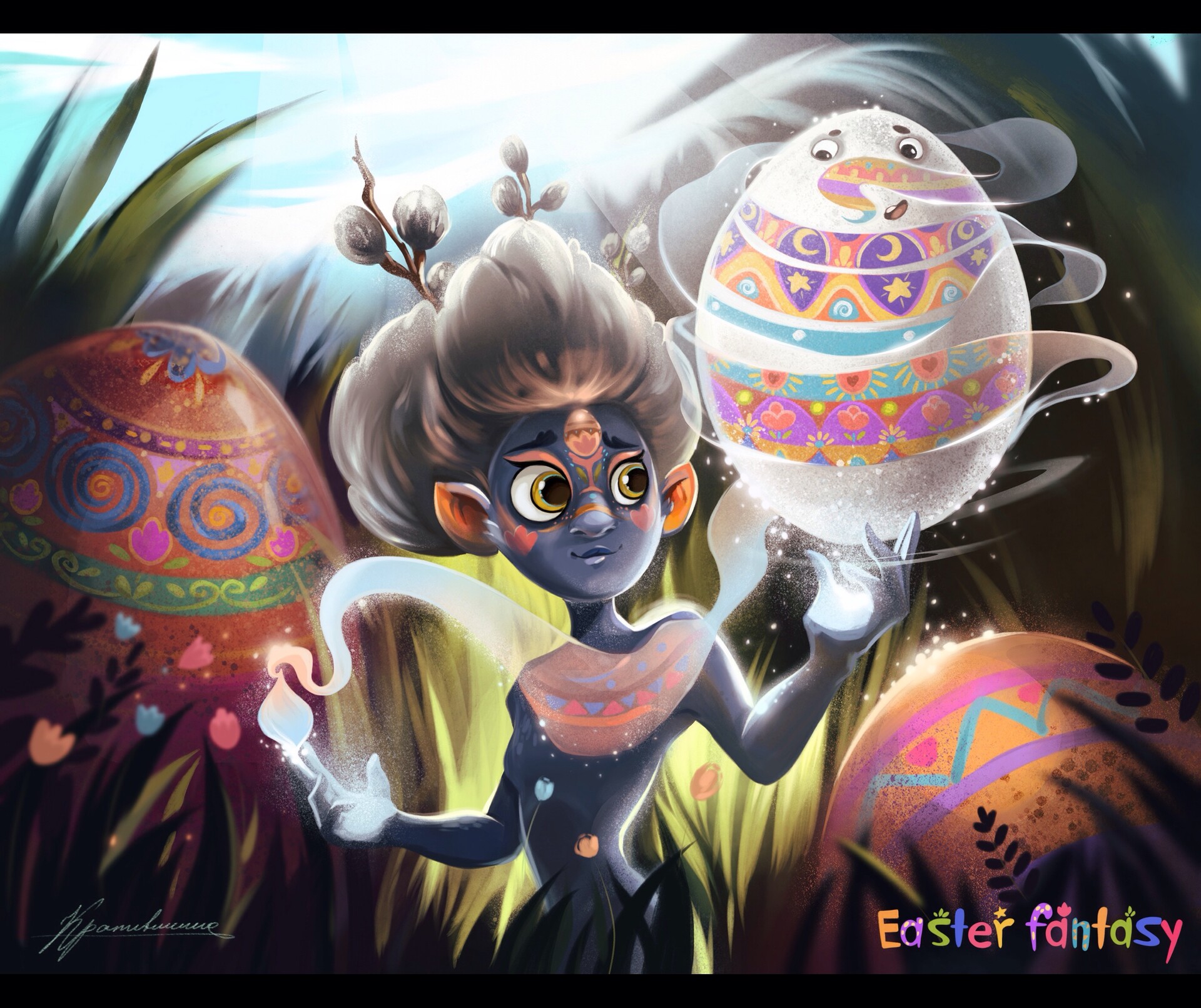 ArtStation - Easter Fantasy ☀️🐣