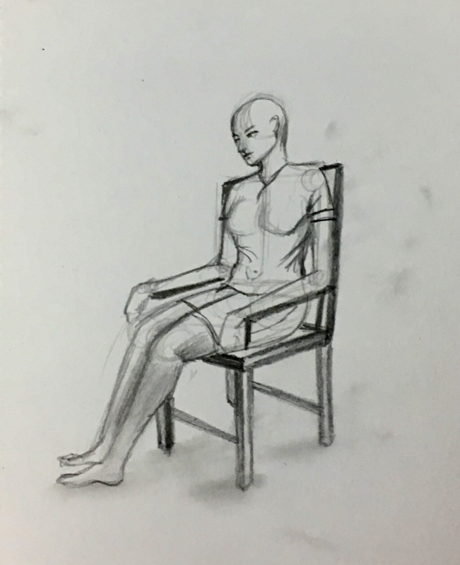 ArtStation - Life drawing(cancer patient)